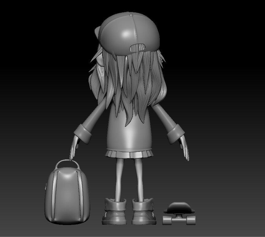 YukiTori - WIP Cartoon Character - Olivia 🛹