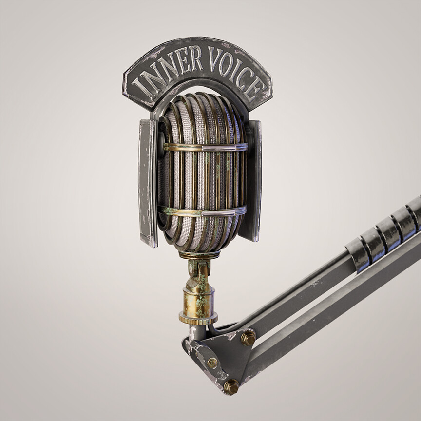 ArtStation - Custom Microphone - Game Ready