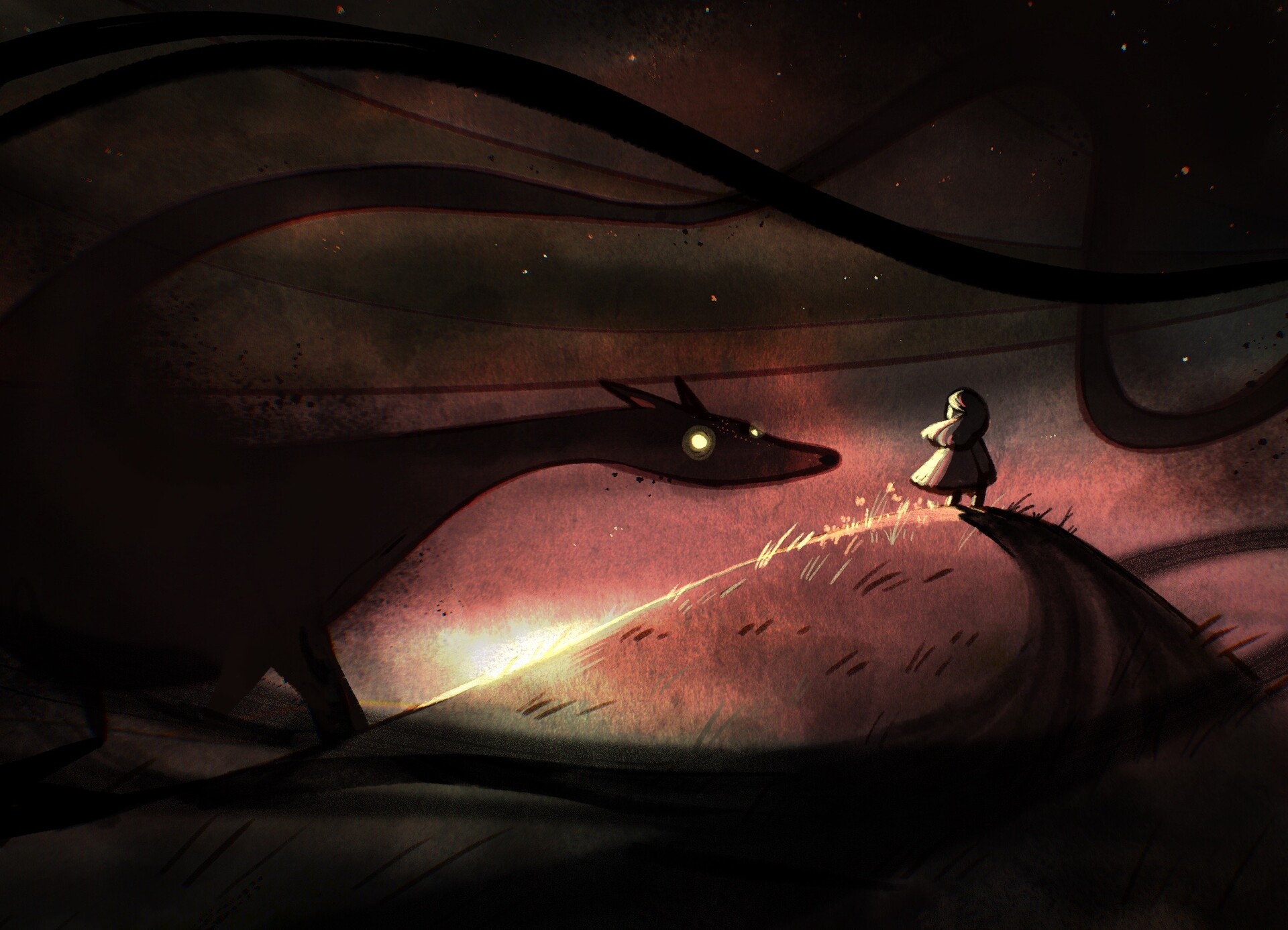 ArtStation - Red Sky Illustration