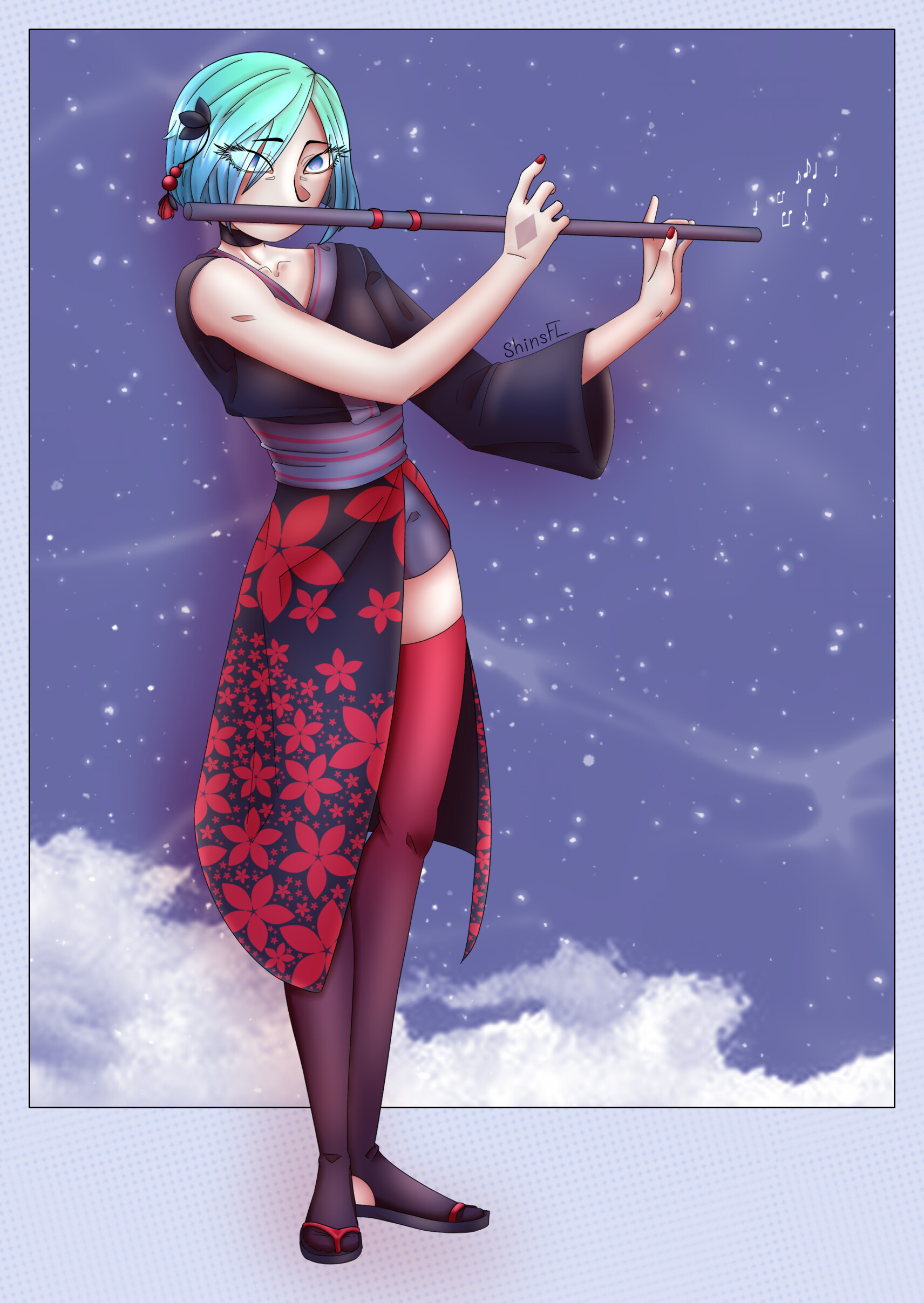 ArtStation - Girl with a flute