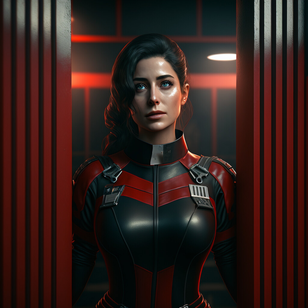 ArtStation - Beautiful woman in jail cell