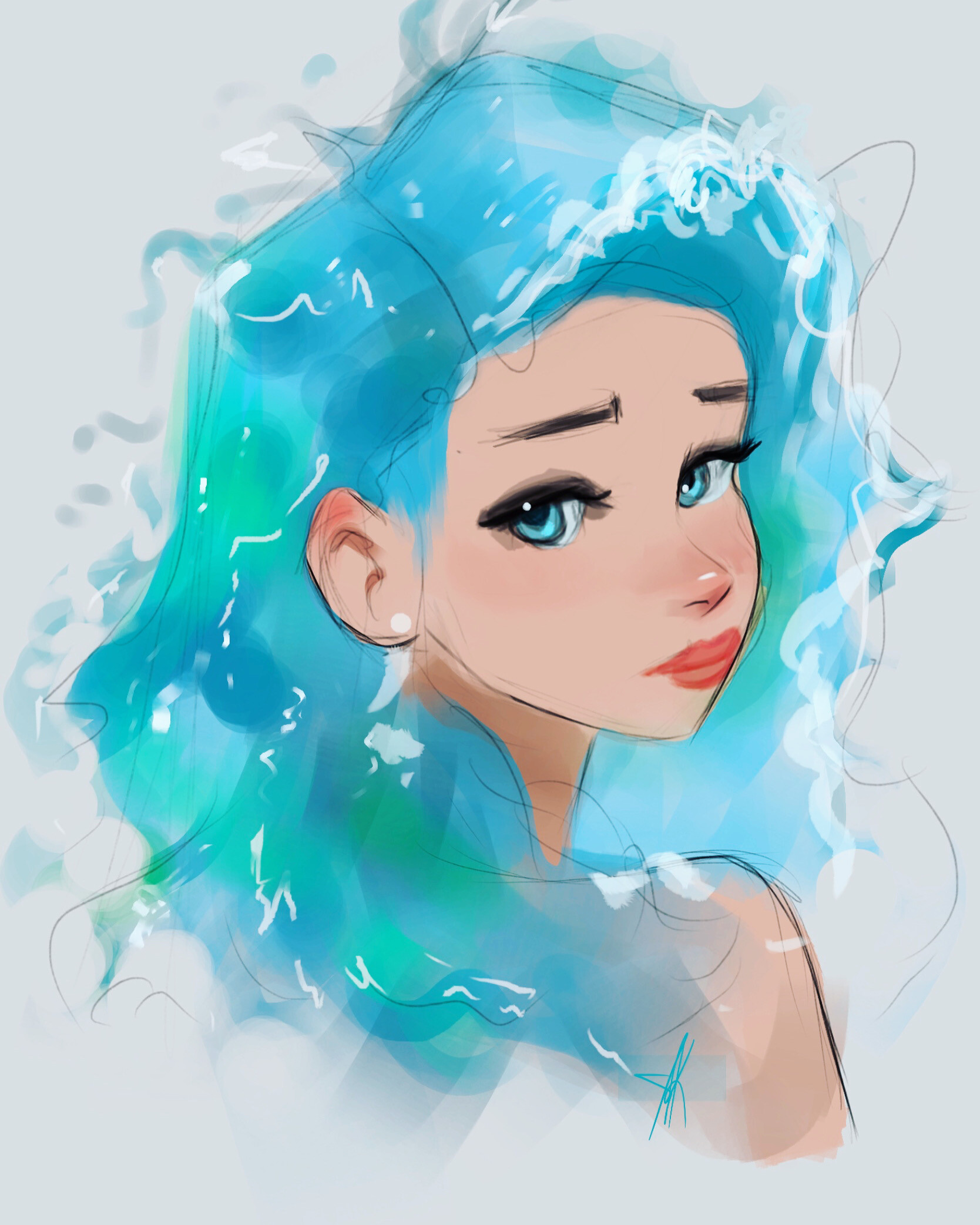 ArtStation - Sea lady