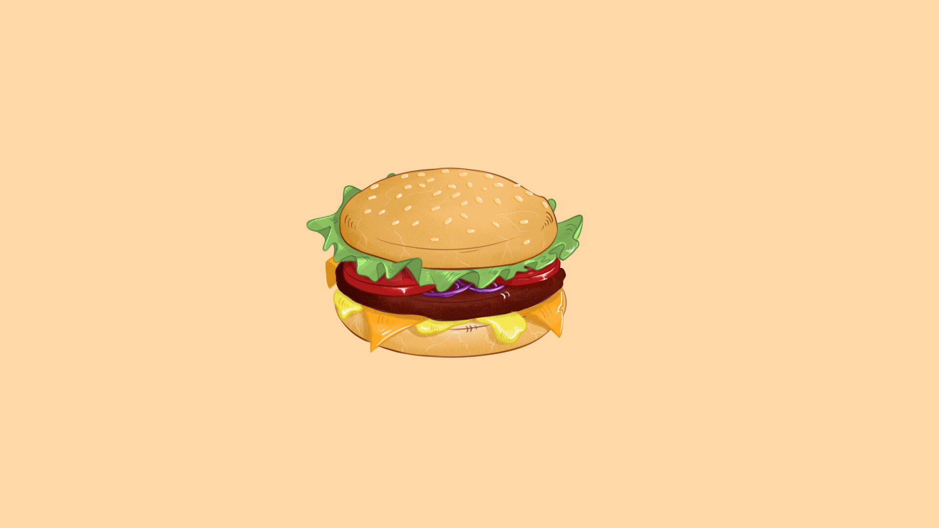 ArtStation - Food illustration Burger