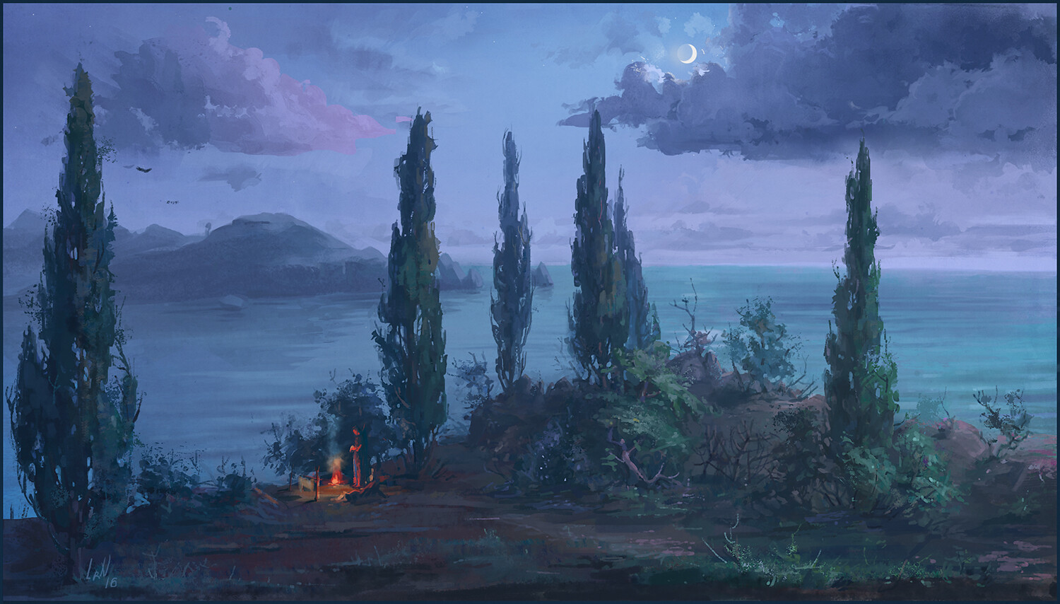 ArtStation - Cypresses