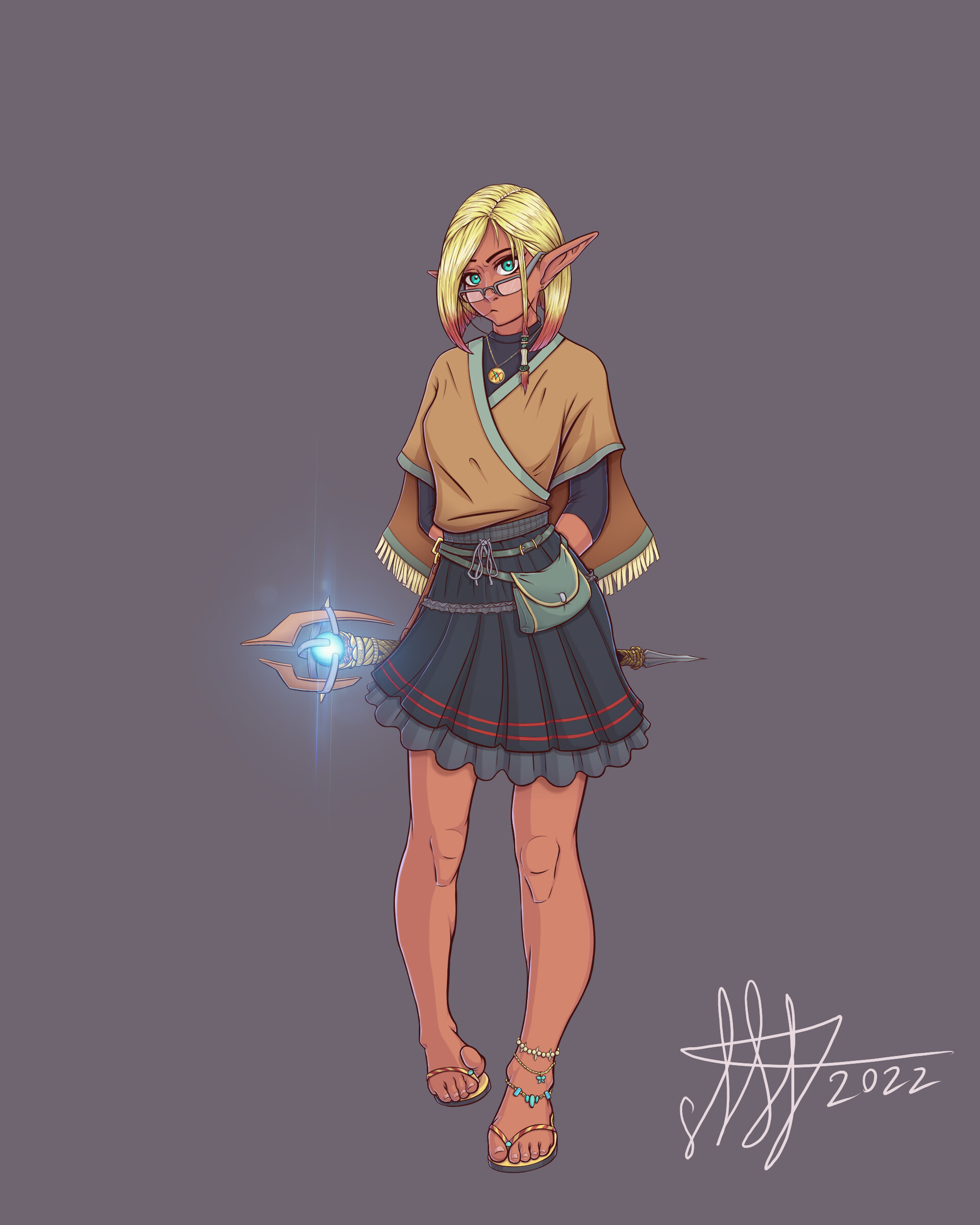 ArtStation - Elf-girl in Modern Days