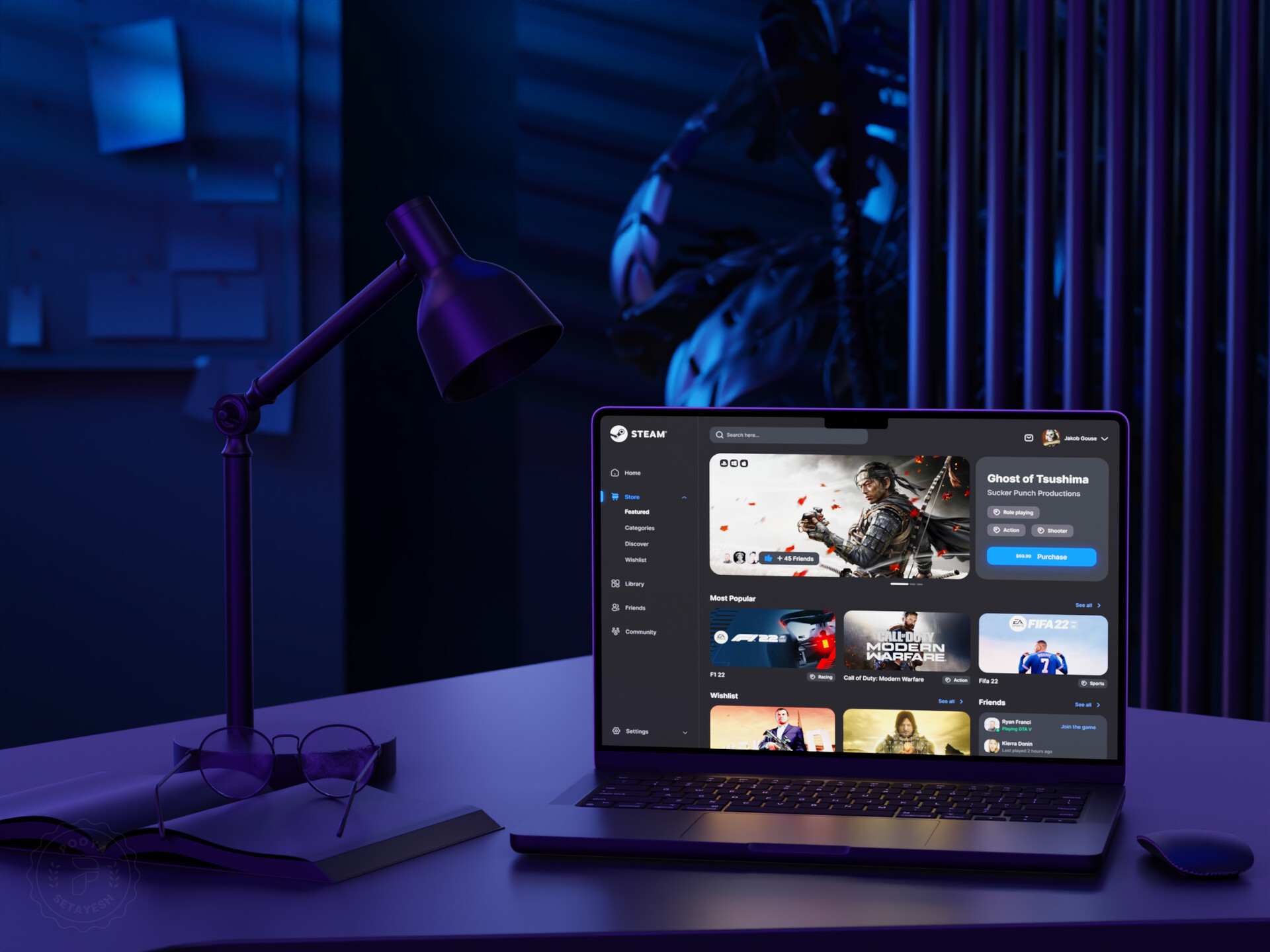 POOYAST - Steam Desk