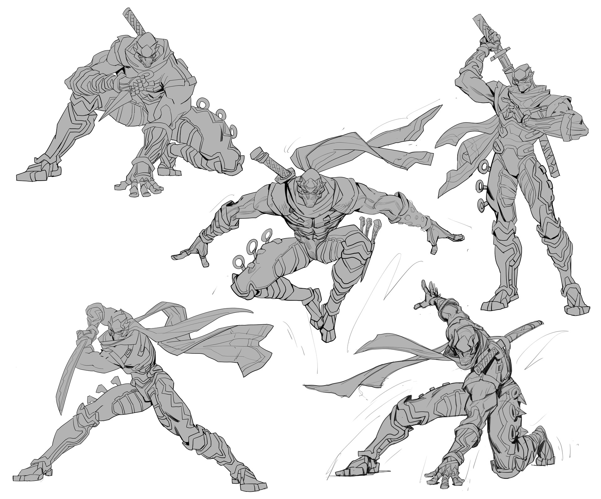 how to draw ninja gaiden