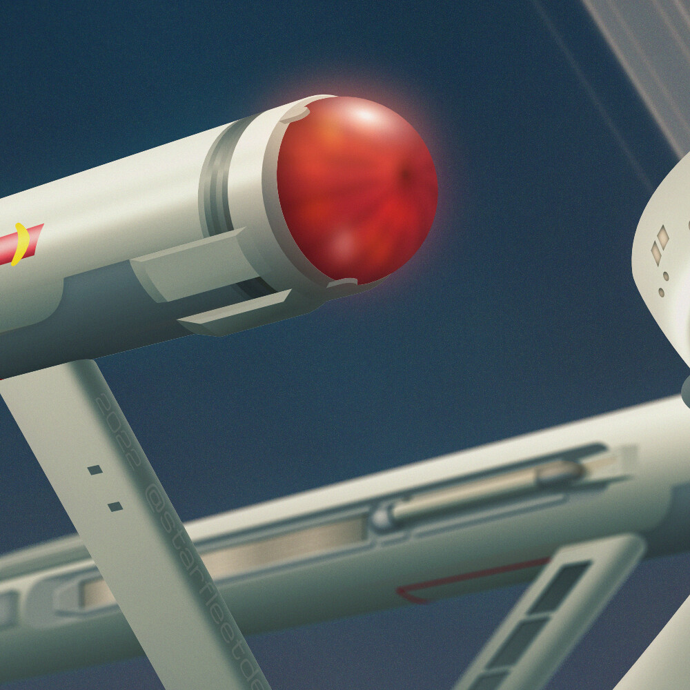 StarfleetDesign - USS Enterprise vector illustration