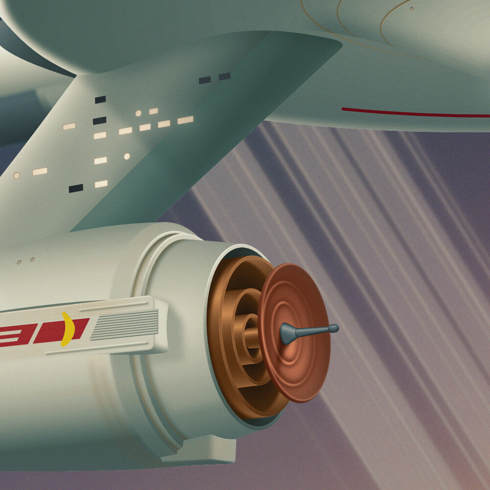 StarfleetDesign - USS Enterprise vector illustration