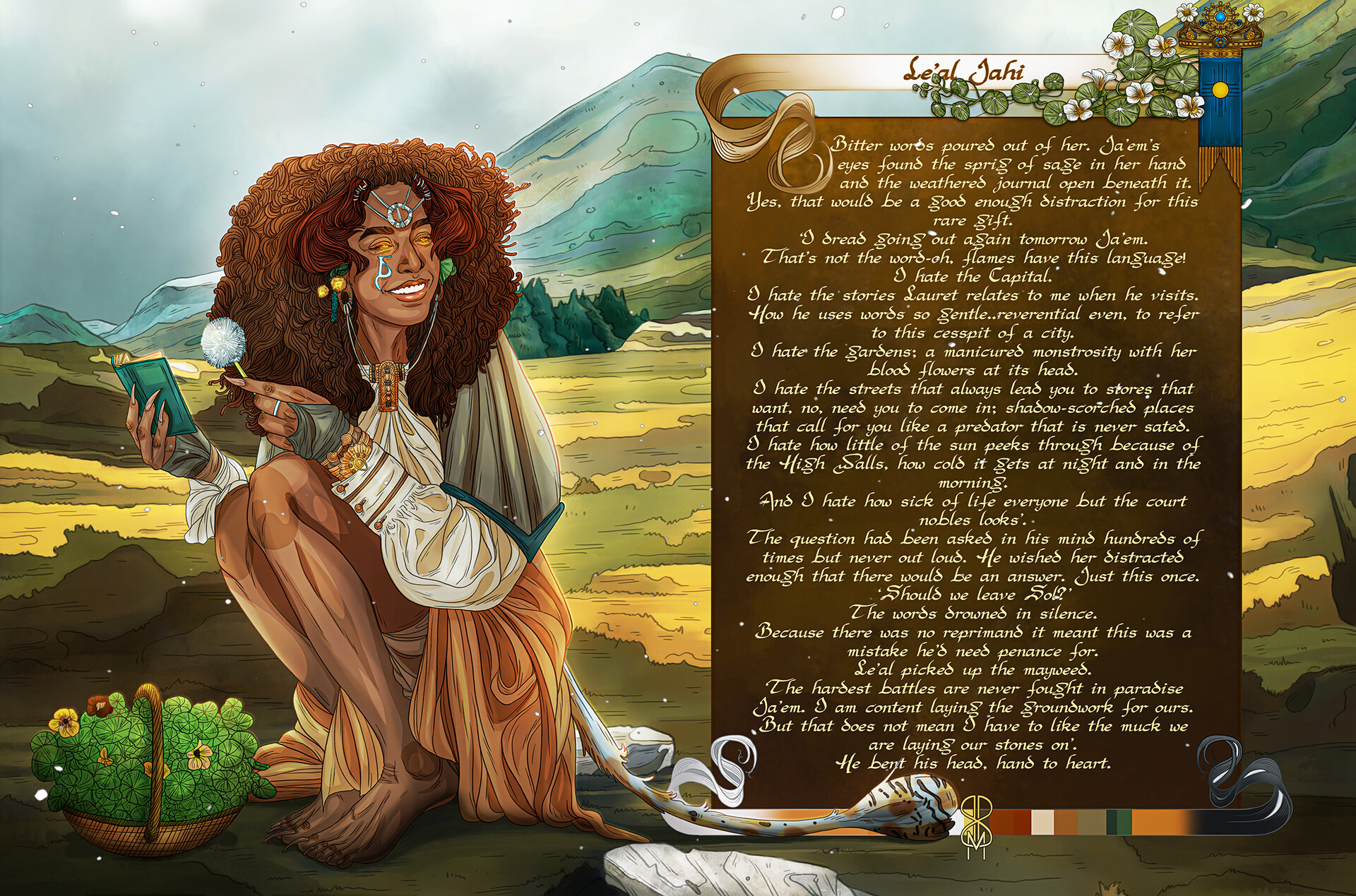 ArtStation - Le'al Jahi Character Page (Initial Concept)