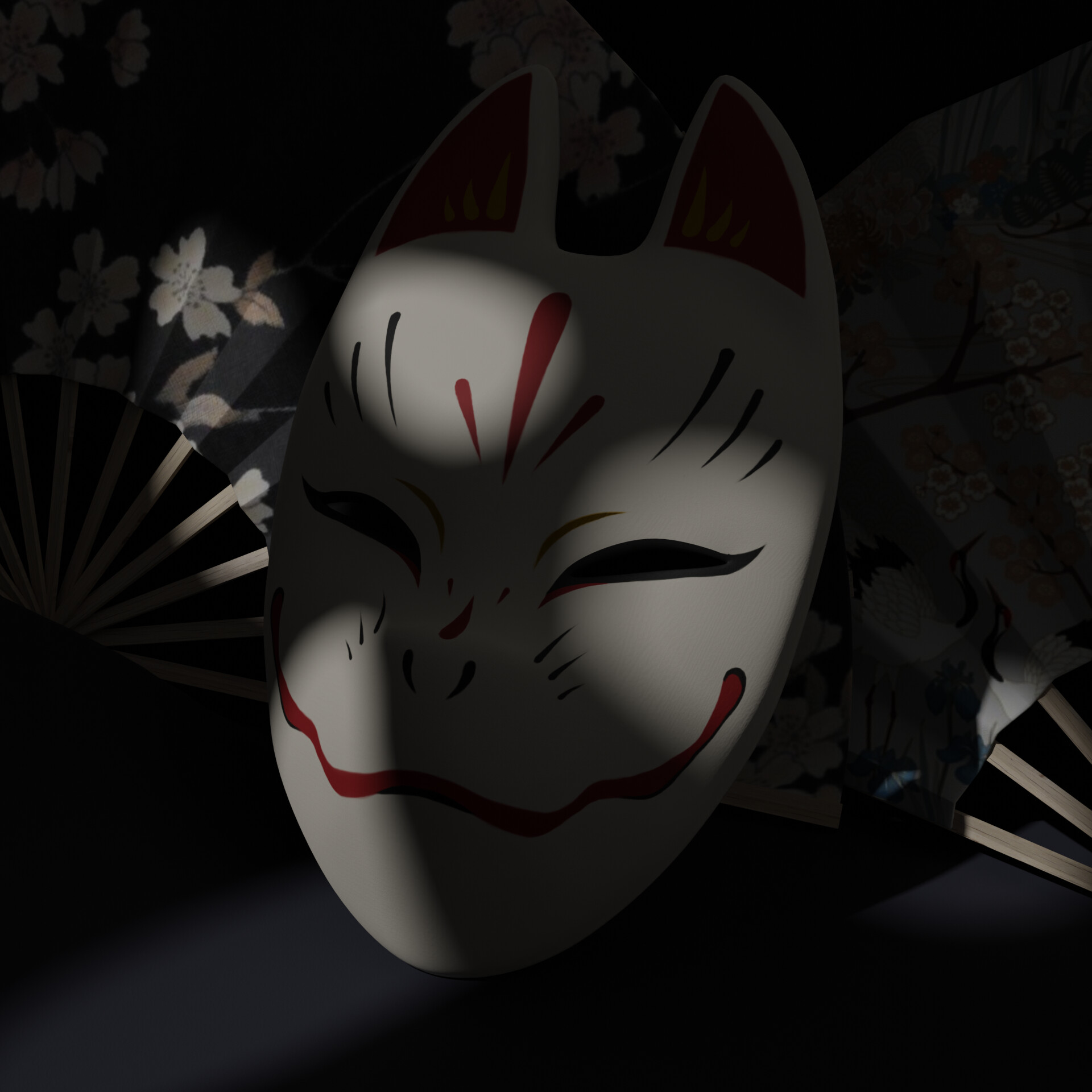 ArtStation - Kitsune Mask