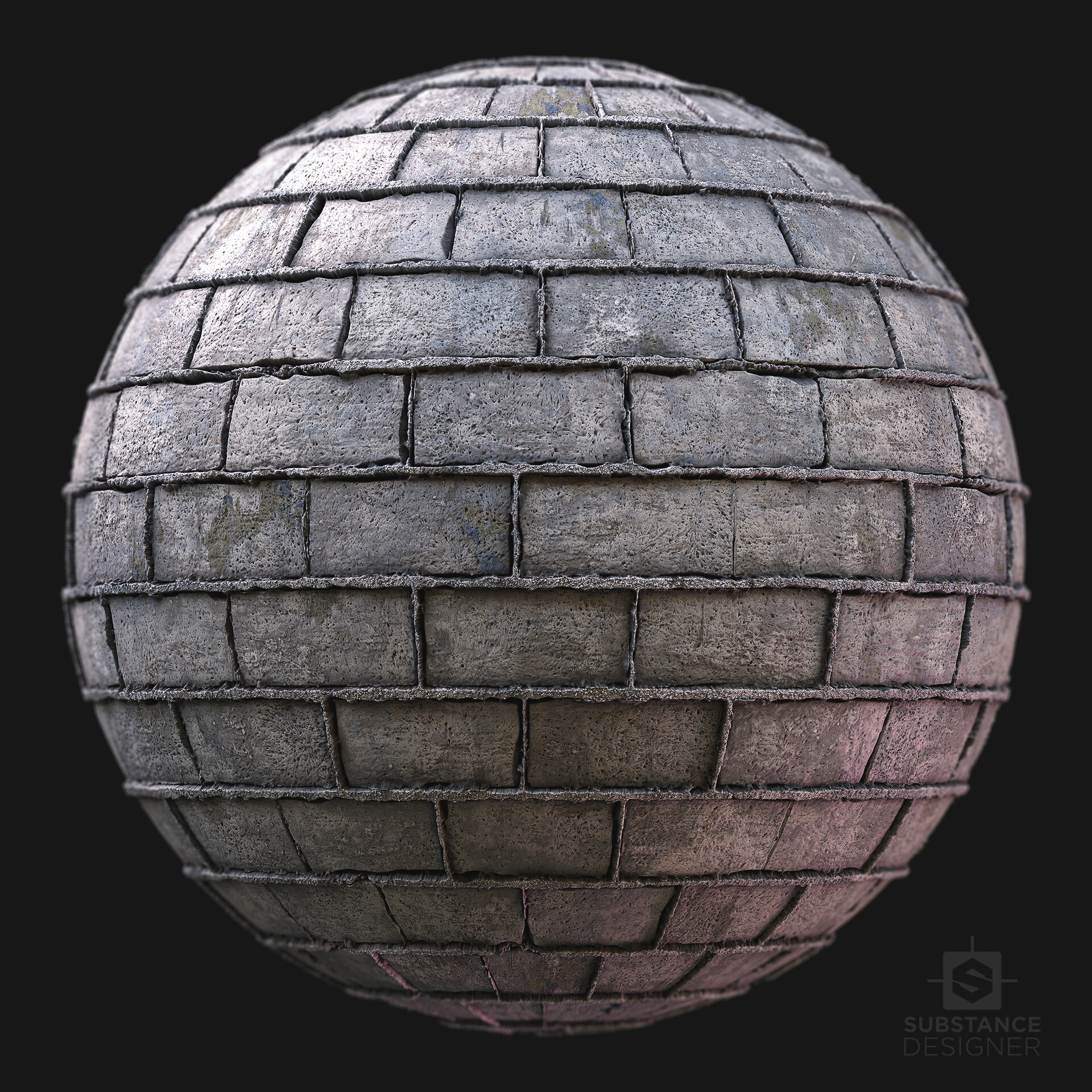 ArtStation - Procedural Materials: Cinder Block Wall