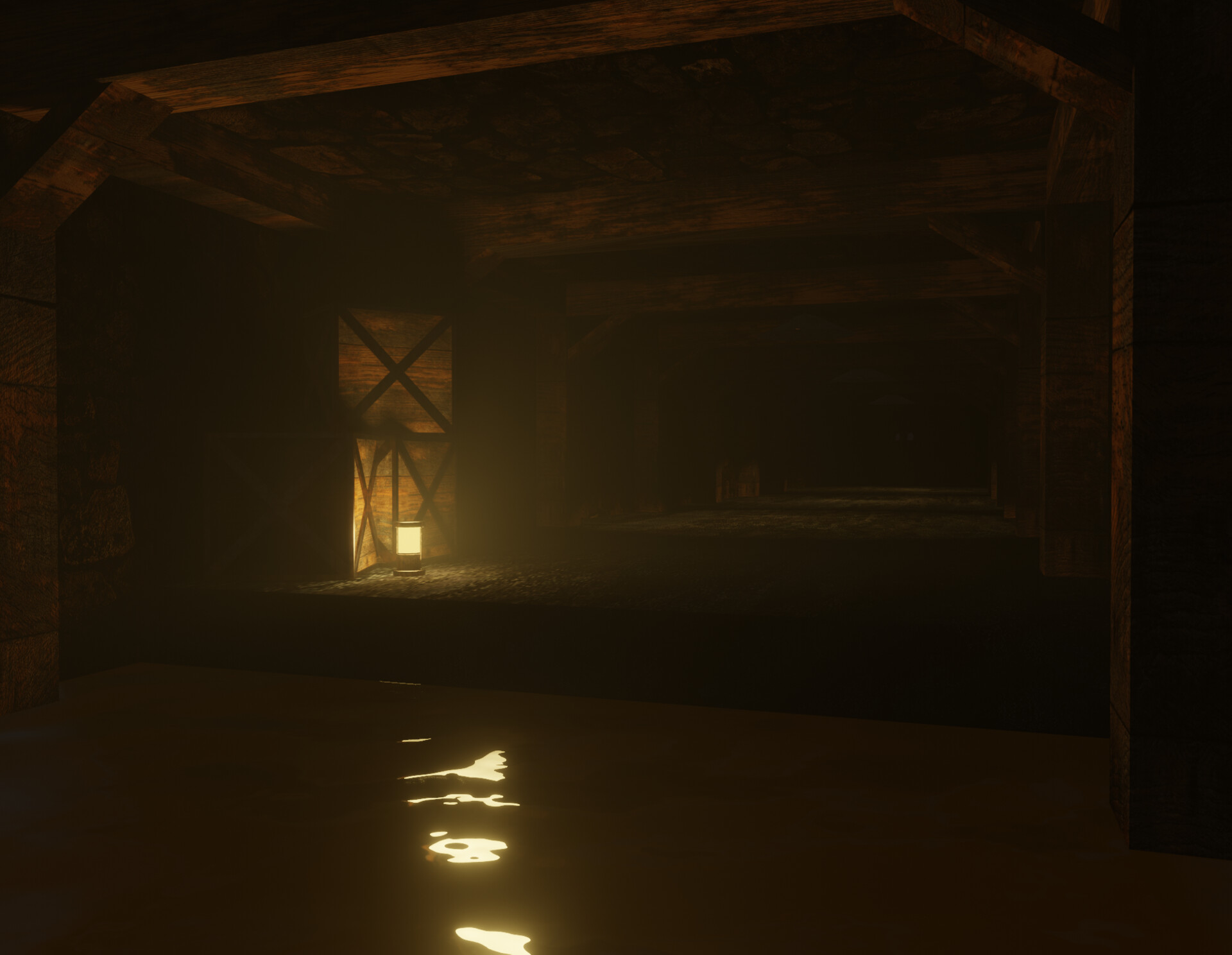 ArtStation - Simple Mine Shaft Render