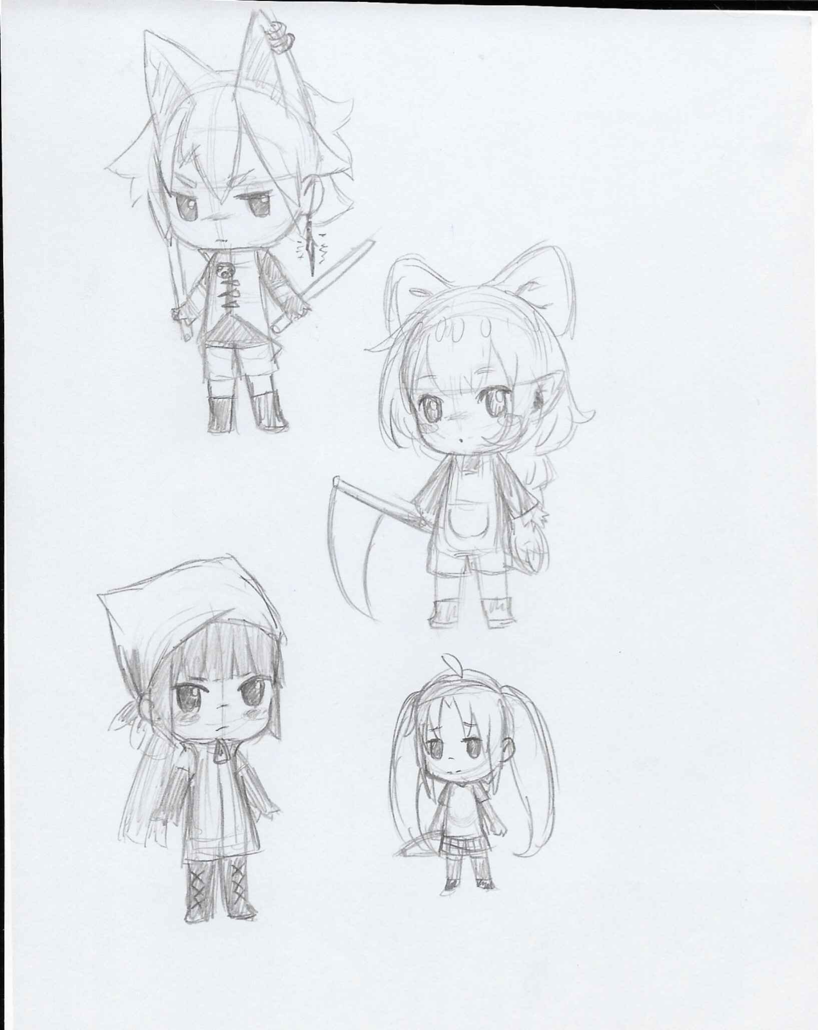 how to draw chibi ears