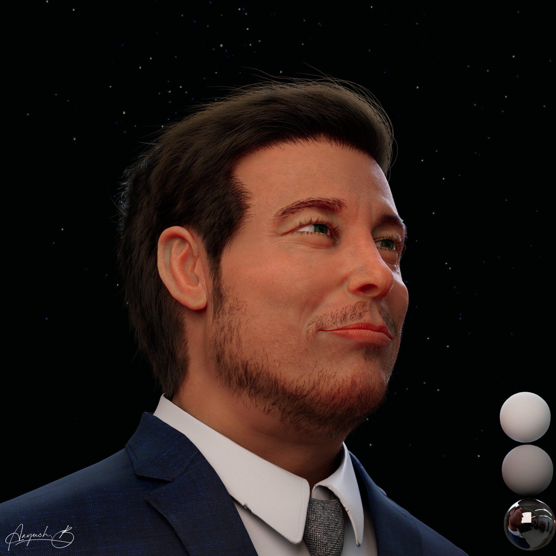 ArtStation - Elon Musk Portrait