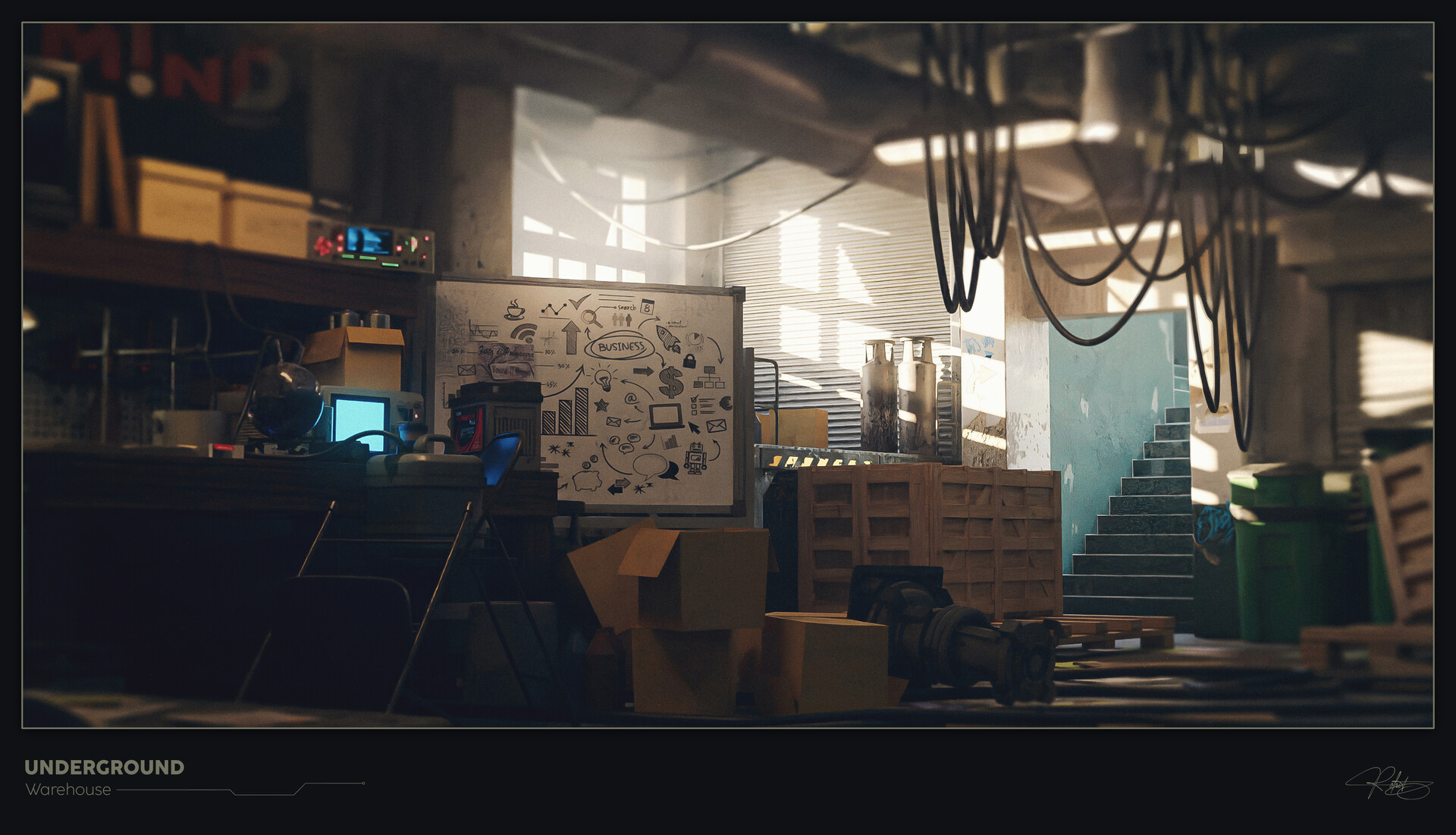 ArtStation - Underground Warehouse | Environment Art