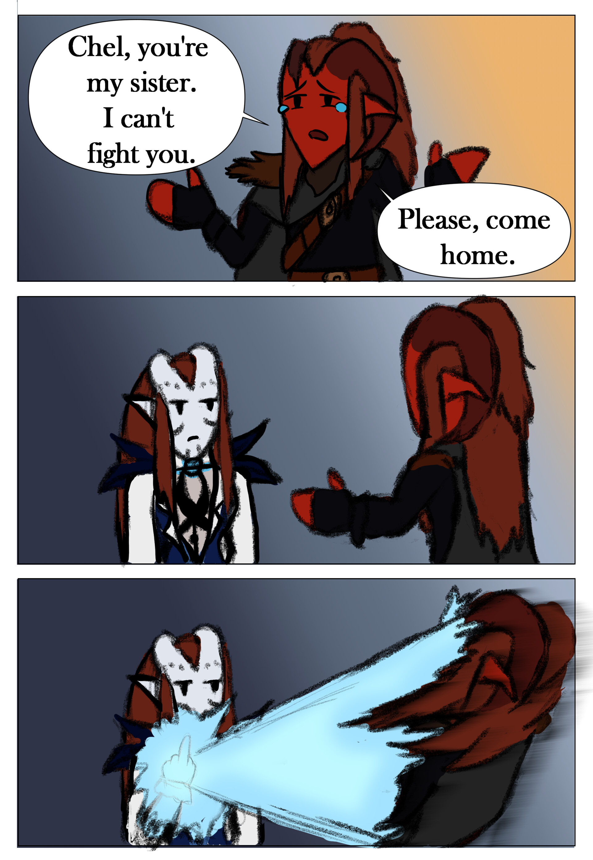 ArtStation - I can't fight you!