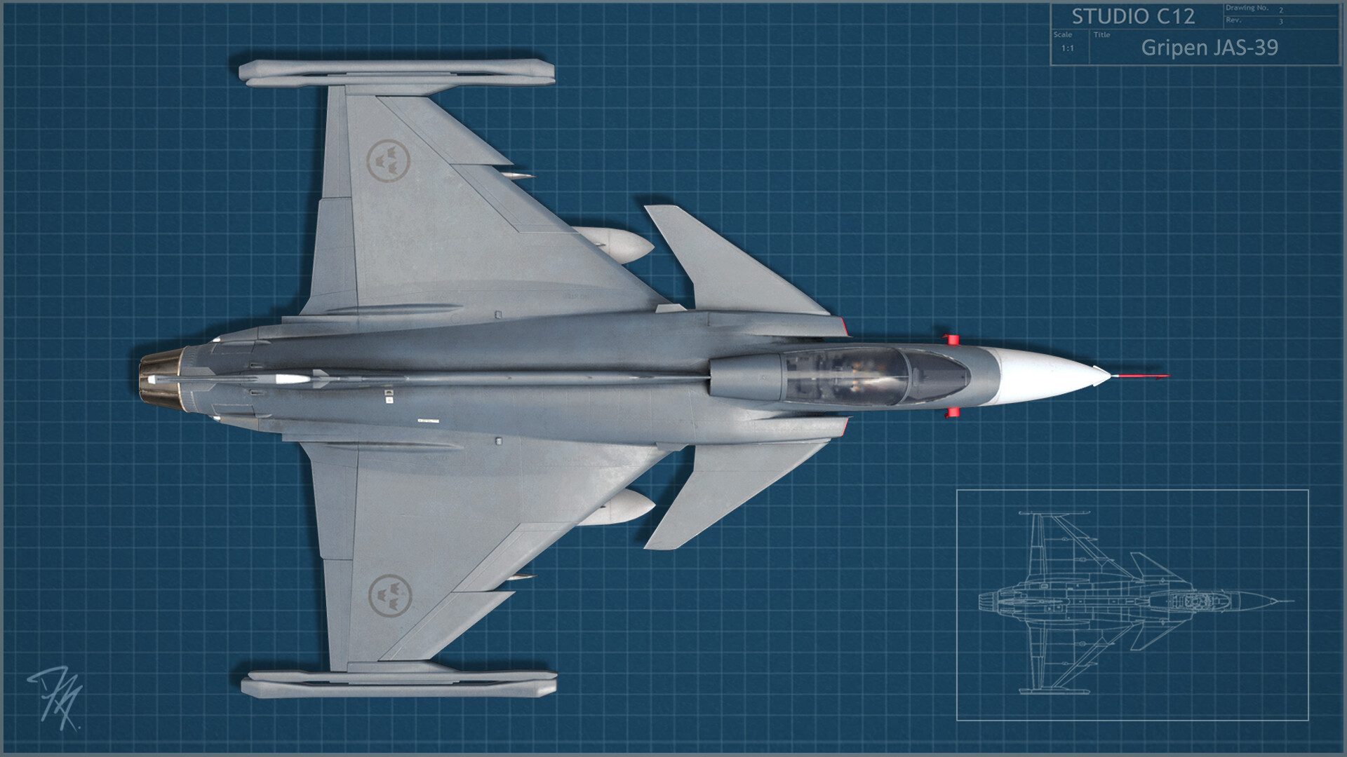 Davide Ballasina - SAAB GRIPEN JAS 39