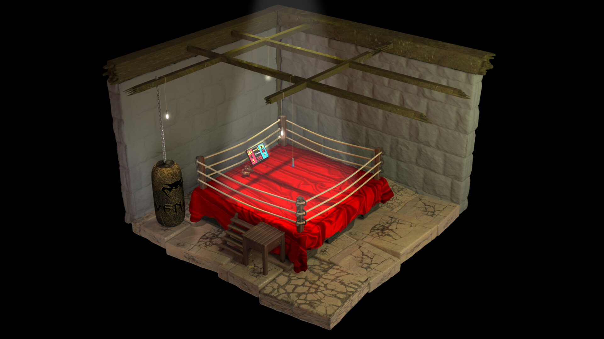 ArtStation - Abandoned Boxing Club