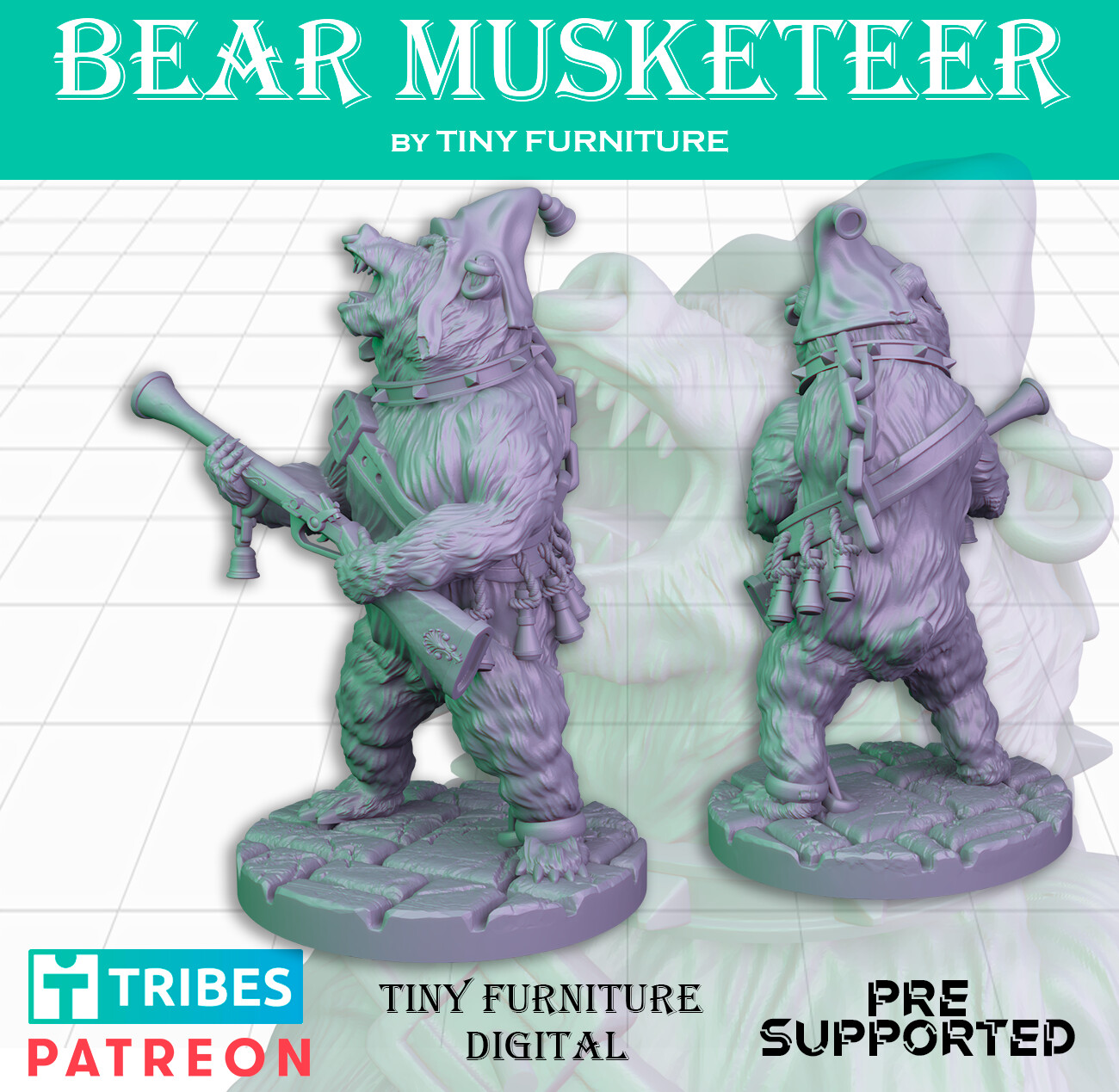 ArtStation - Bear Musketeer