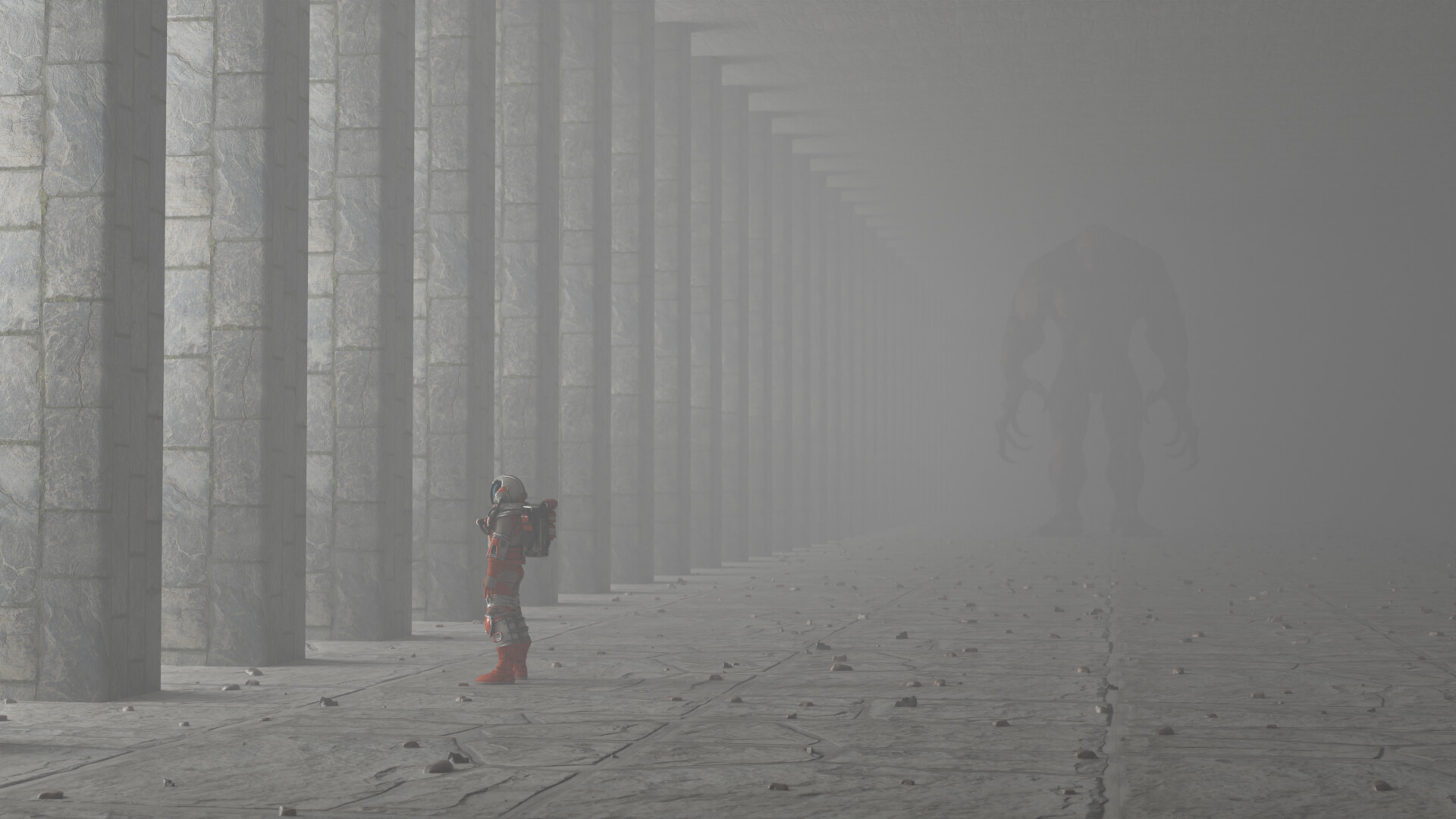 ArtStation - He's Right Behind Me... Isn't He?