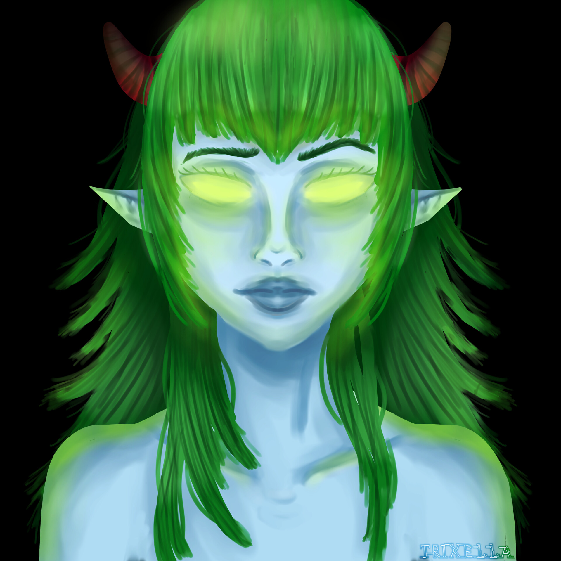 ArtStation - Demonic Nature Elf