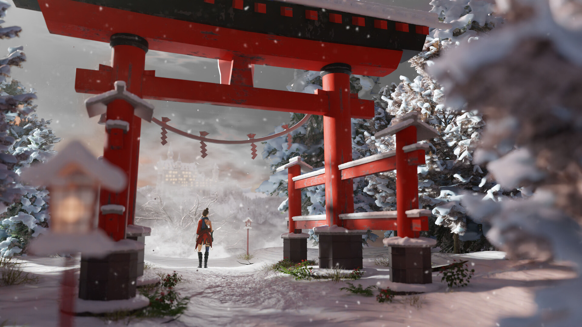 ArtStation - Torii Gate Concept Environment
