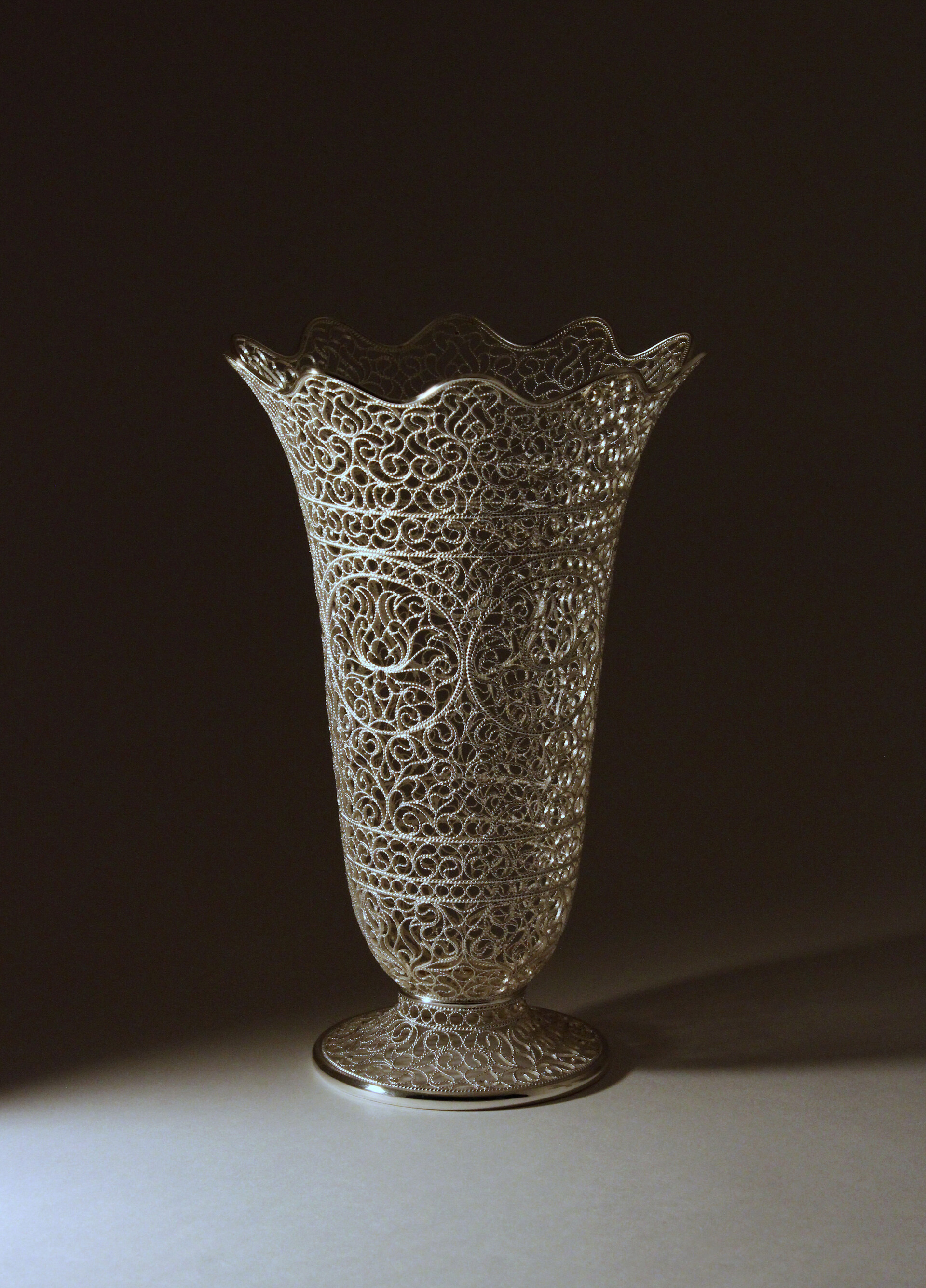ArtStation - filigree flower vase for stained enamel