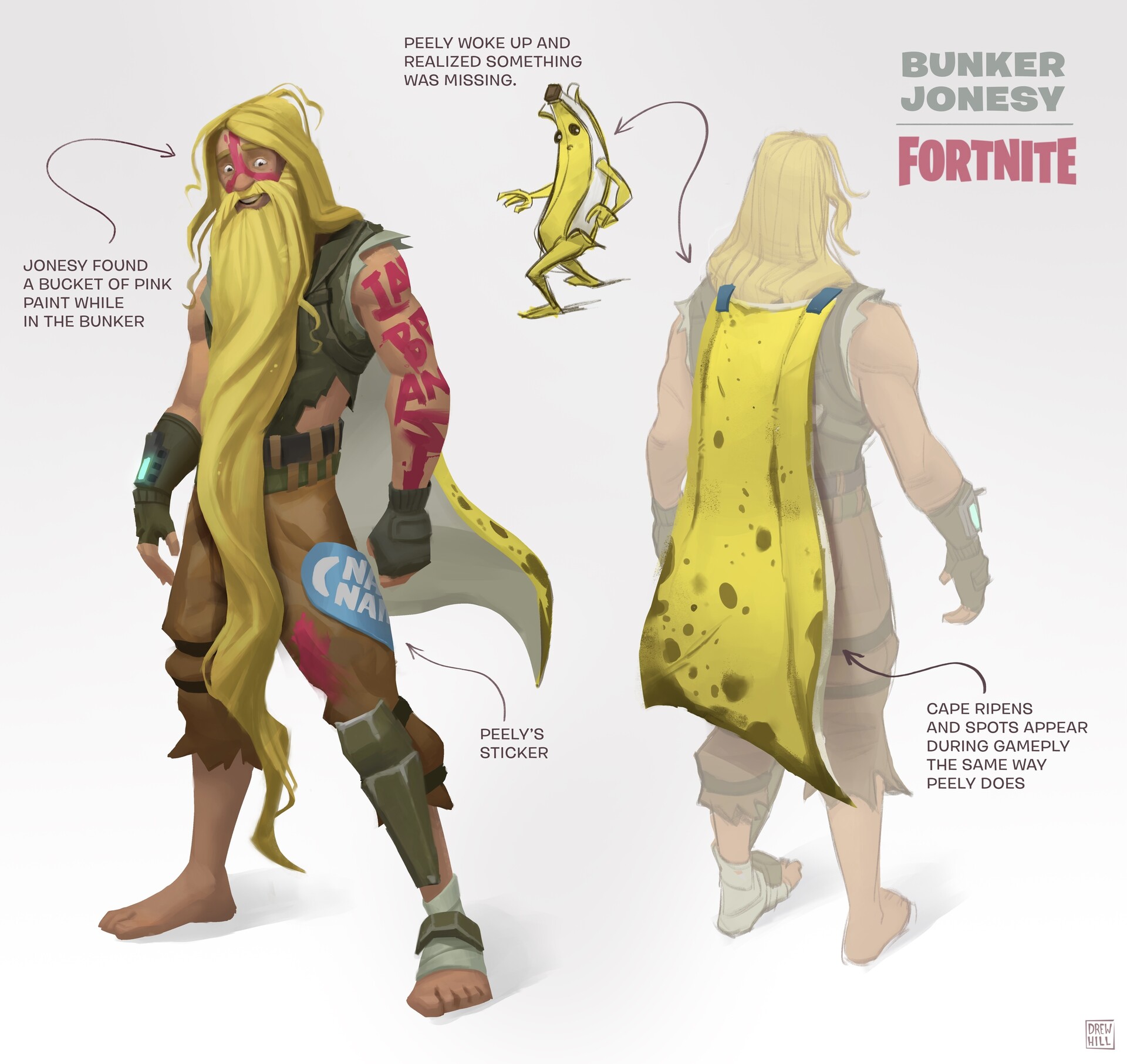 how to draw bunker jonesy fortnite