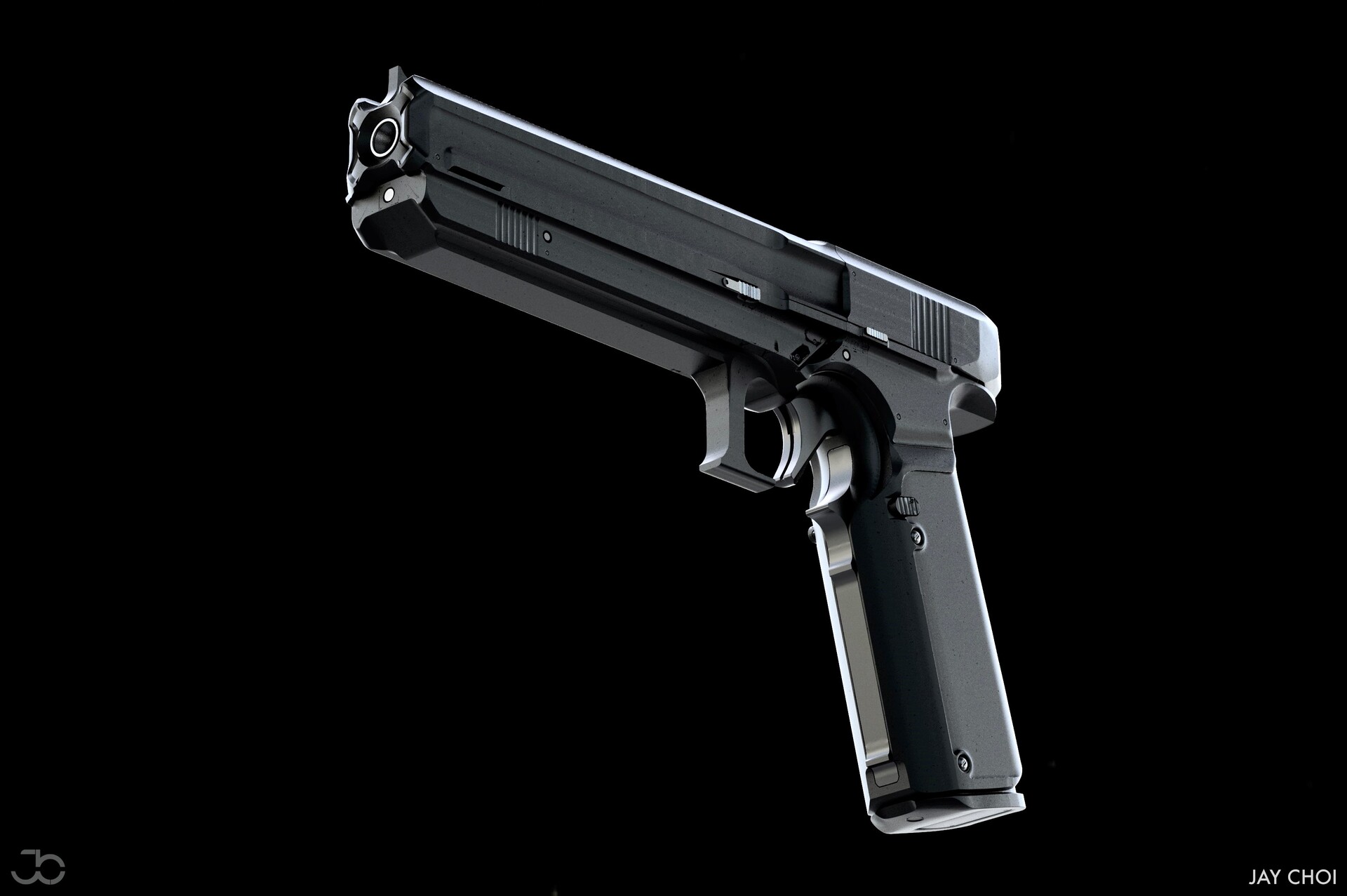 ArtStation - KASO Sci-fi Handgun