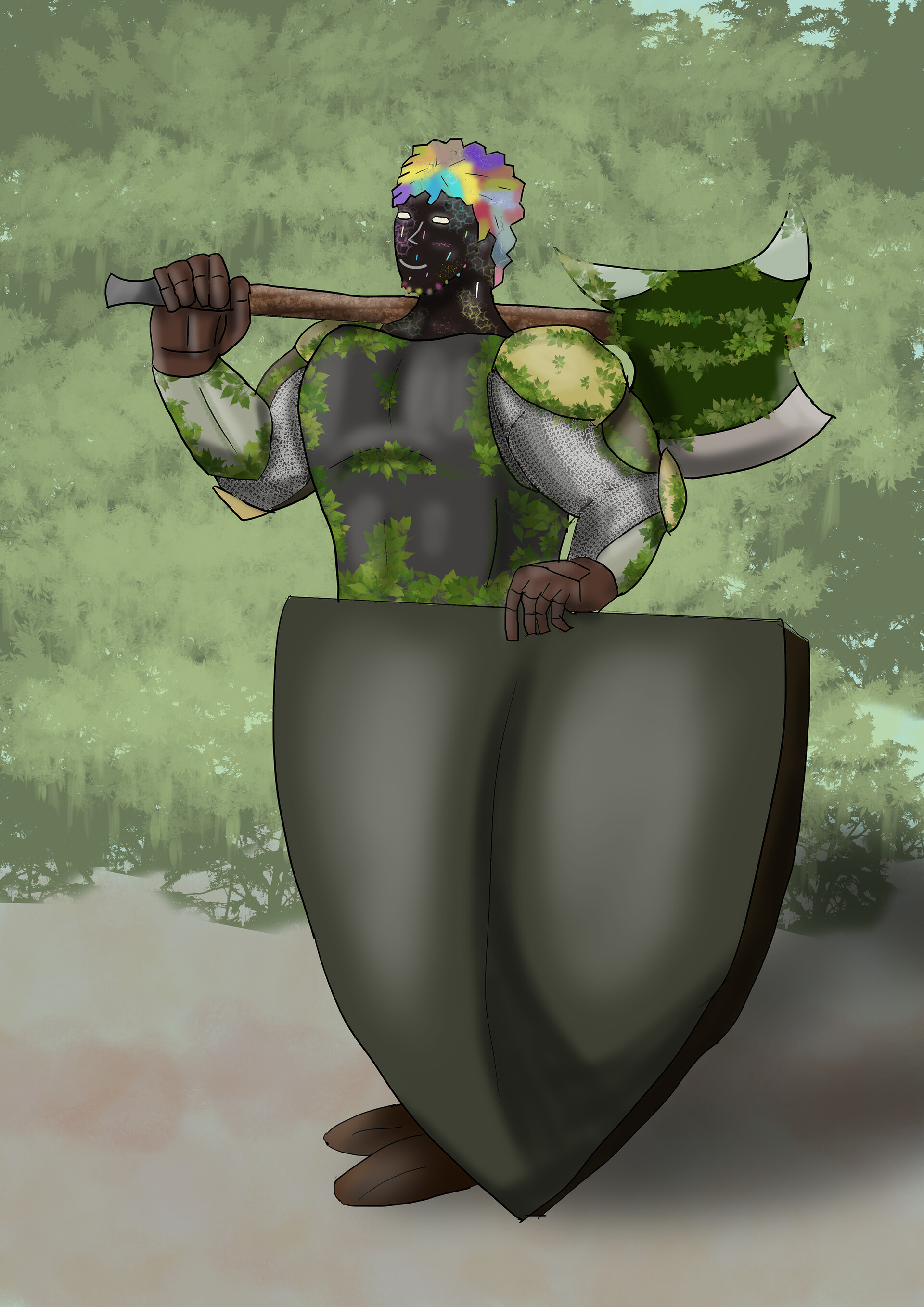 ArtStation - Earth Genasi Ancients Paladin