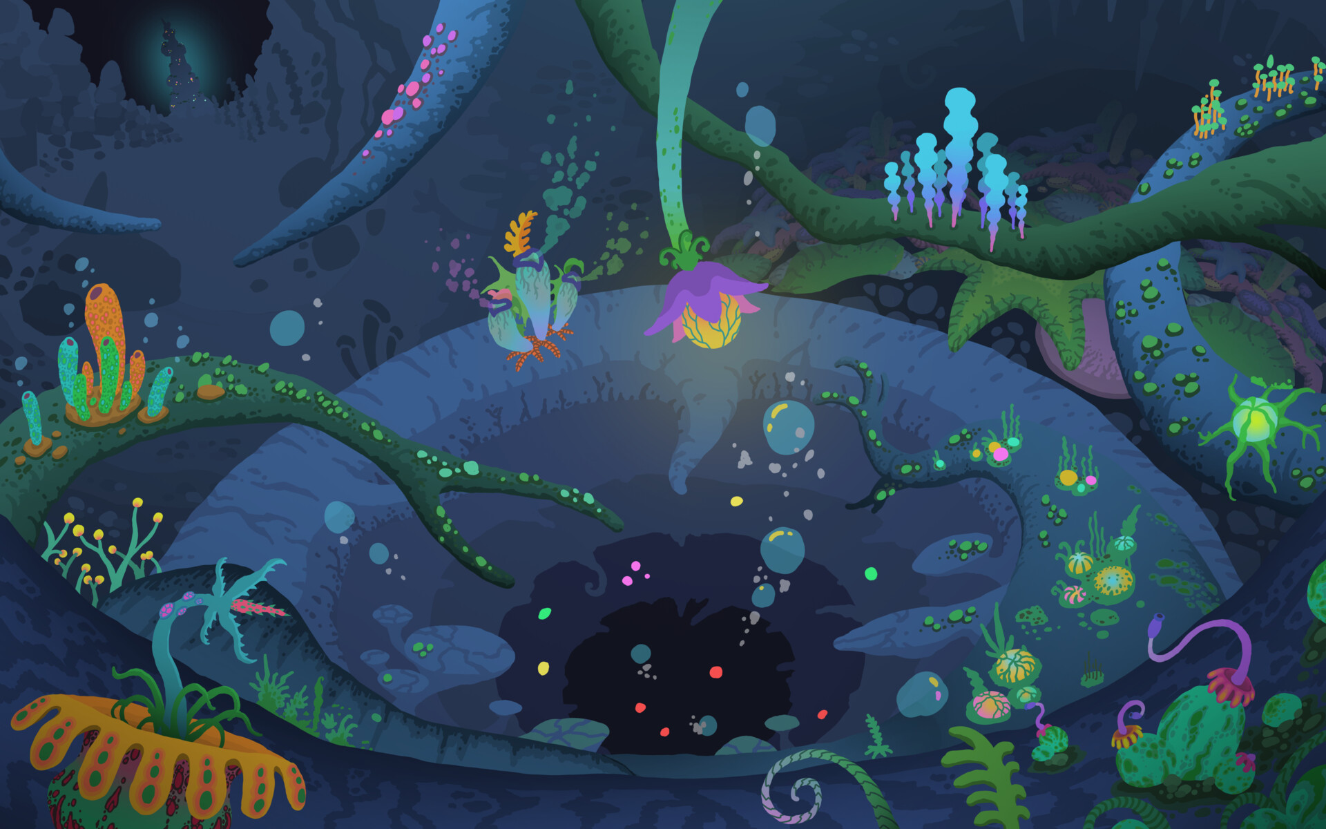 ArtStation - Undersea Alien Environment