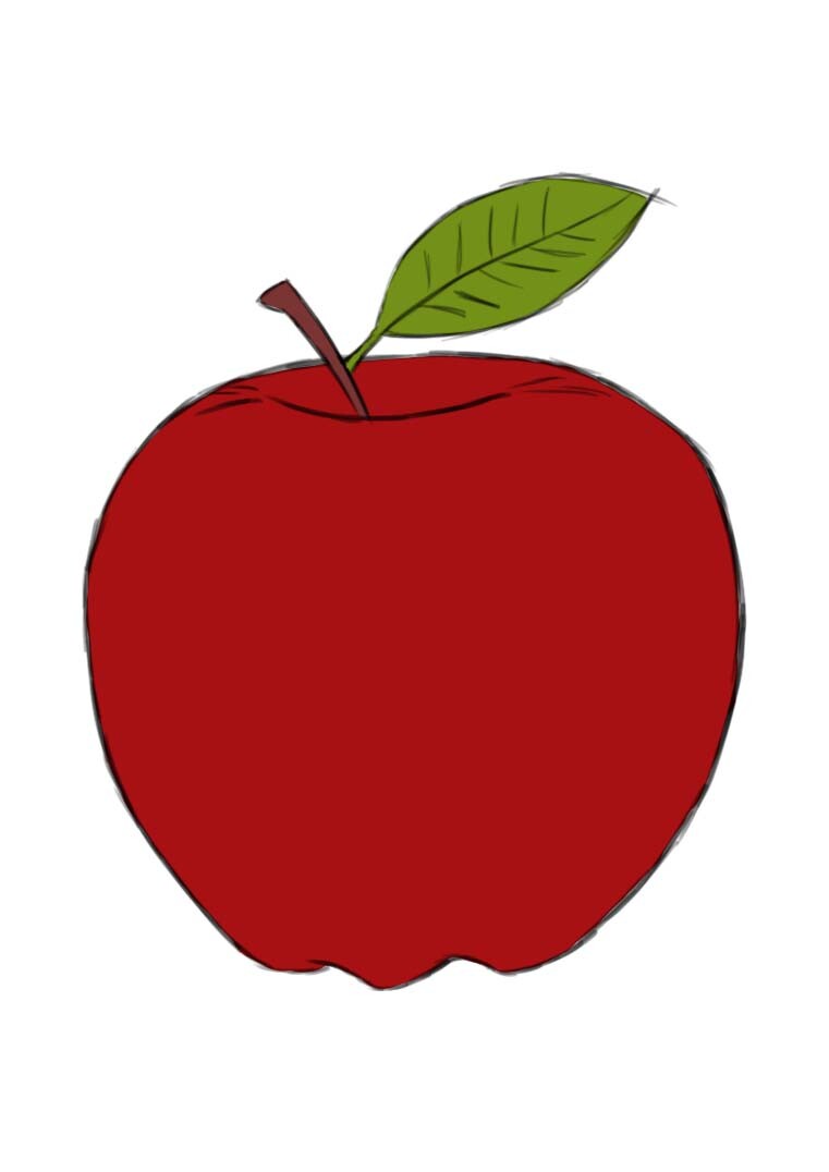 Creative Cubicle - Digital Painting Apple