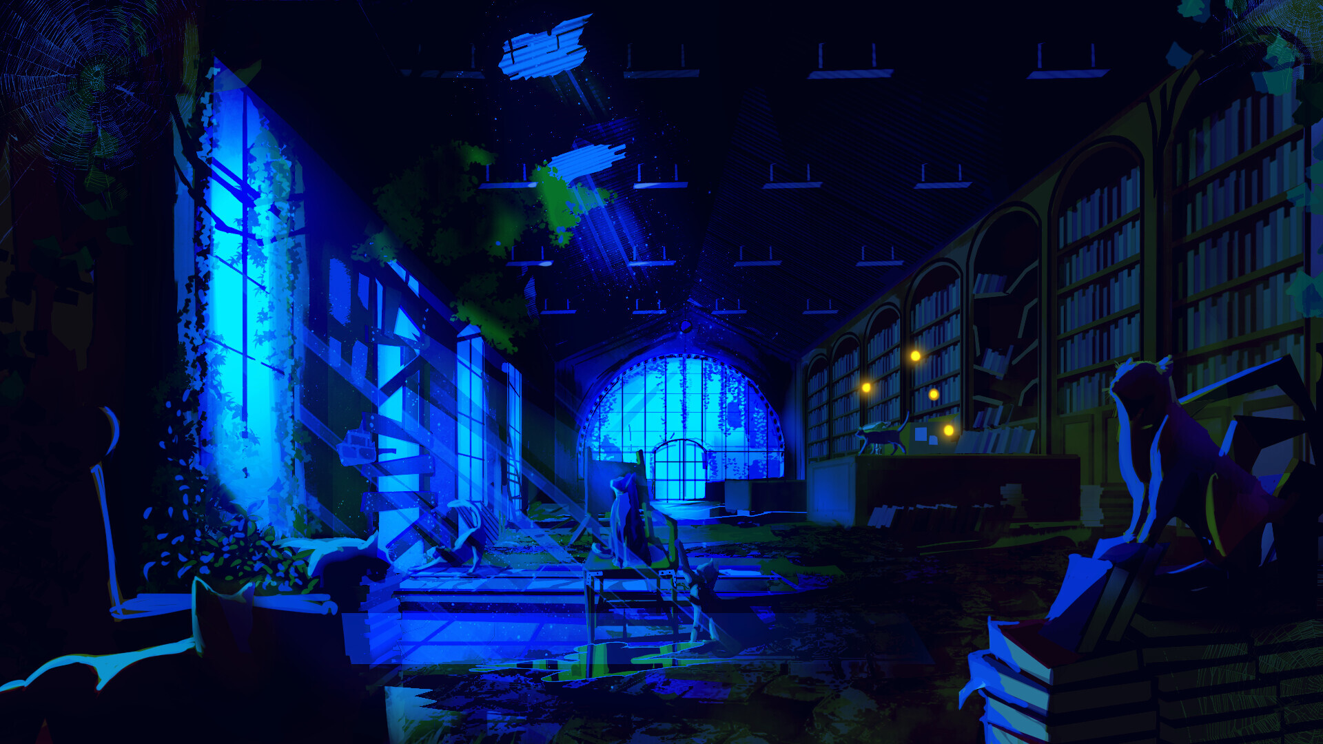 ArtStation - Abandoned Library