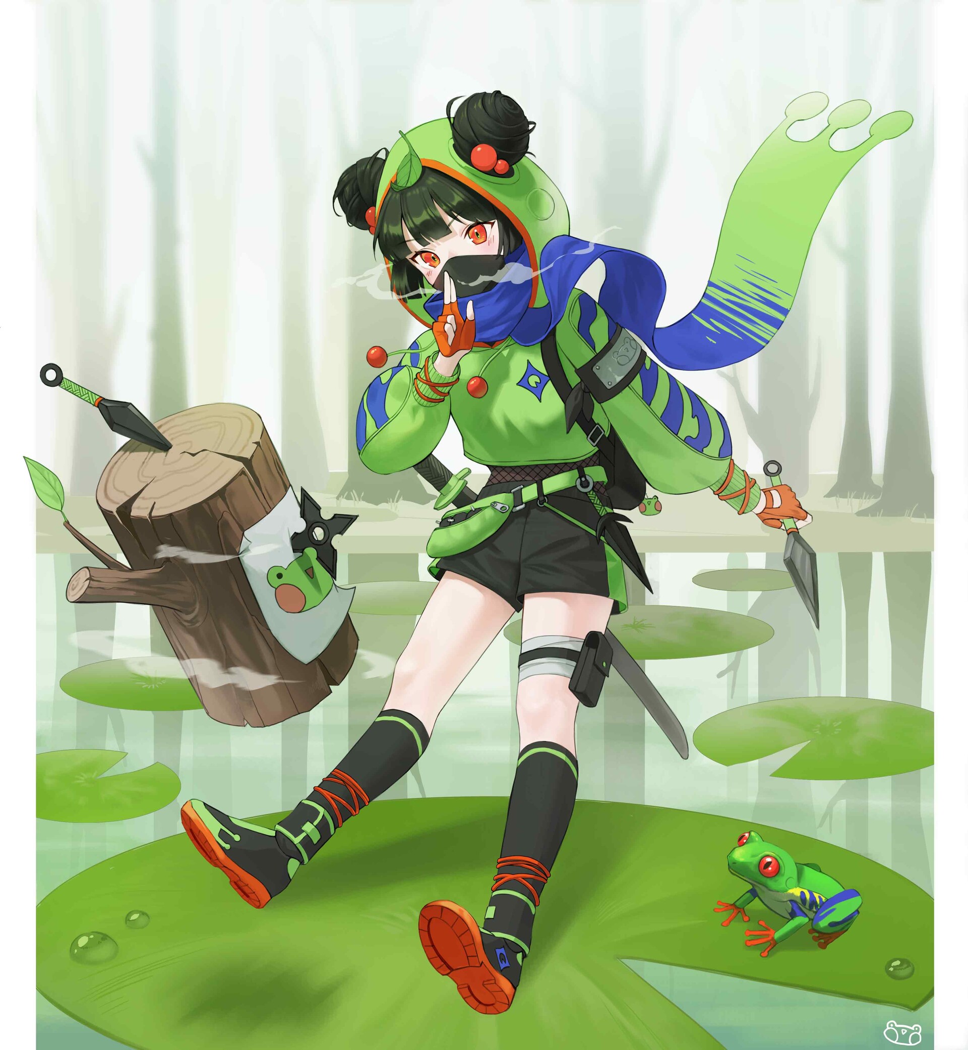 ArtStation - frog ninja