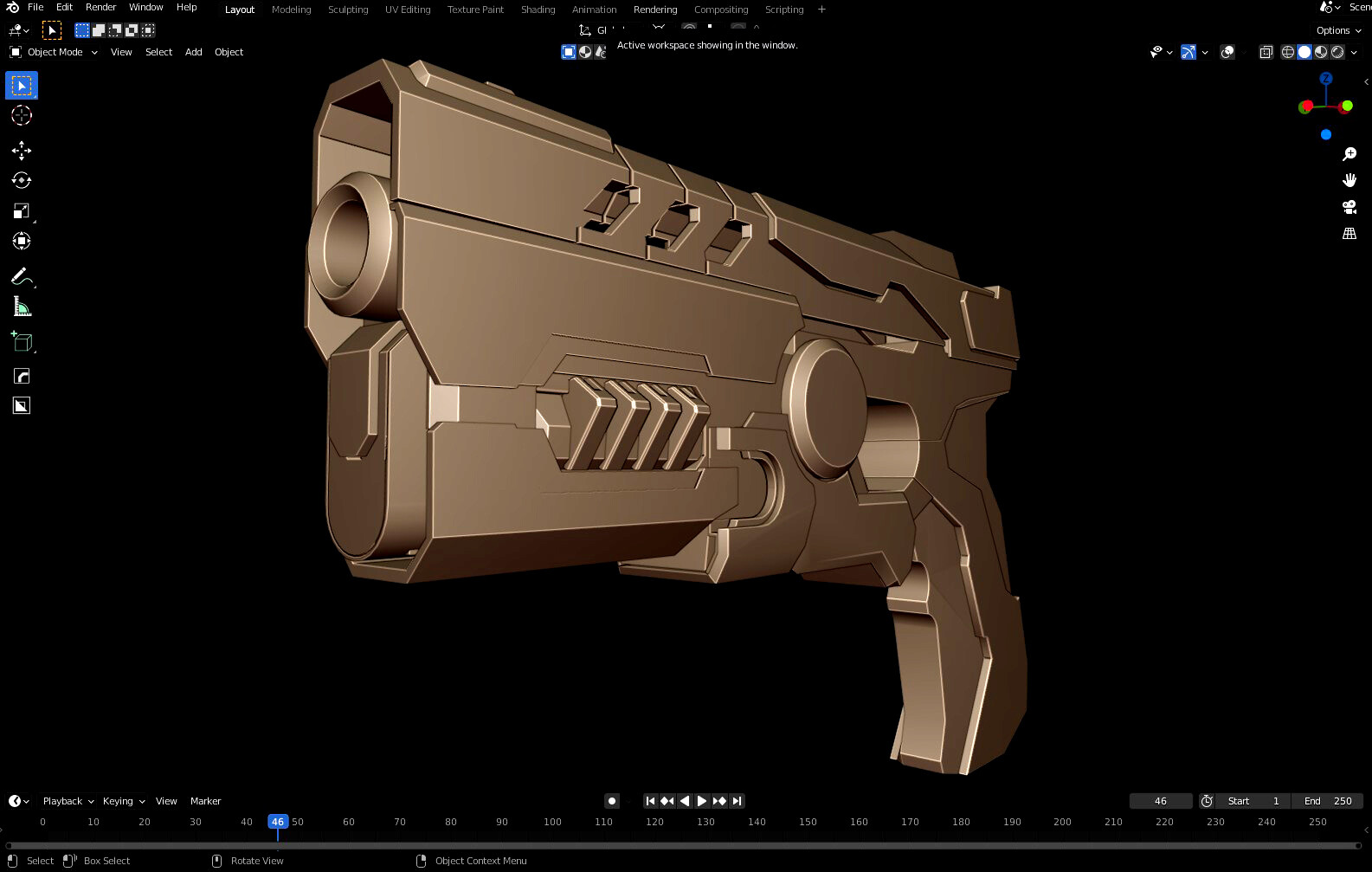 ArtStation - Pistol Study - in progress
