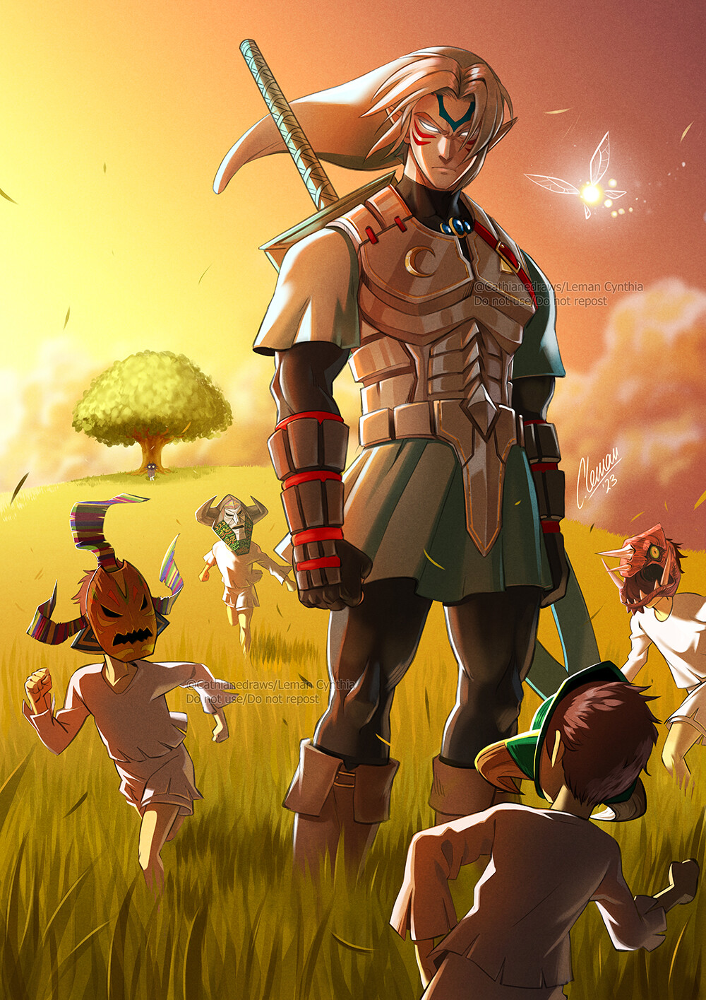 how to draw majoras mask moon