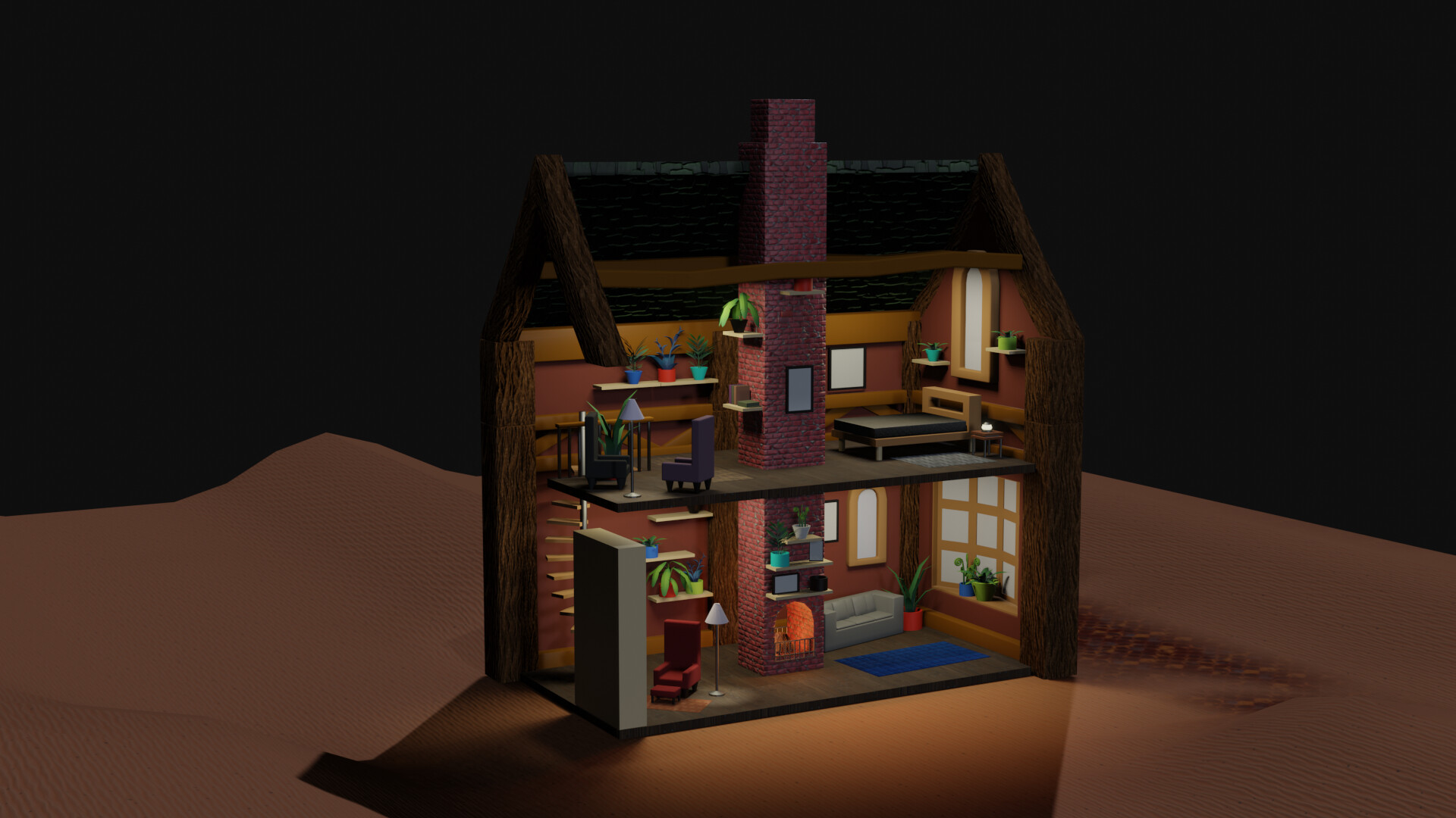 ArtStation - Desert House