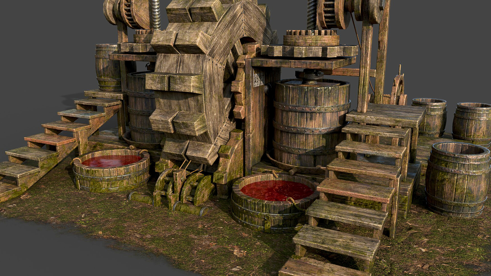ArtStation - Medieval Wine Presser