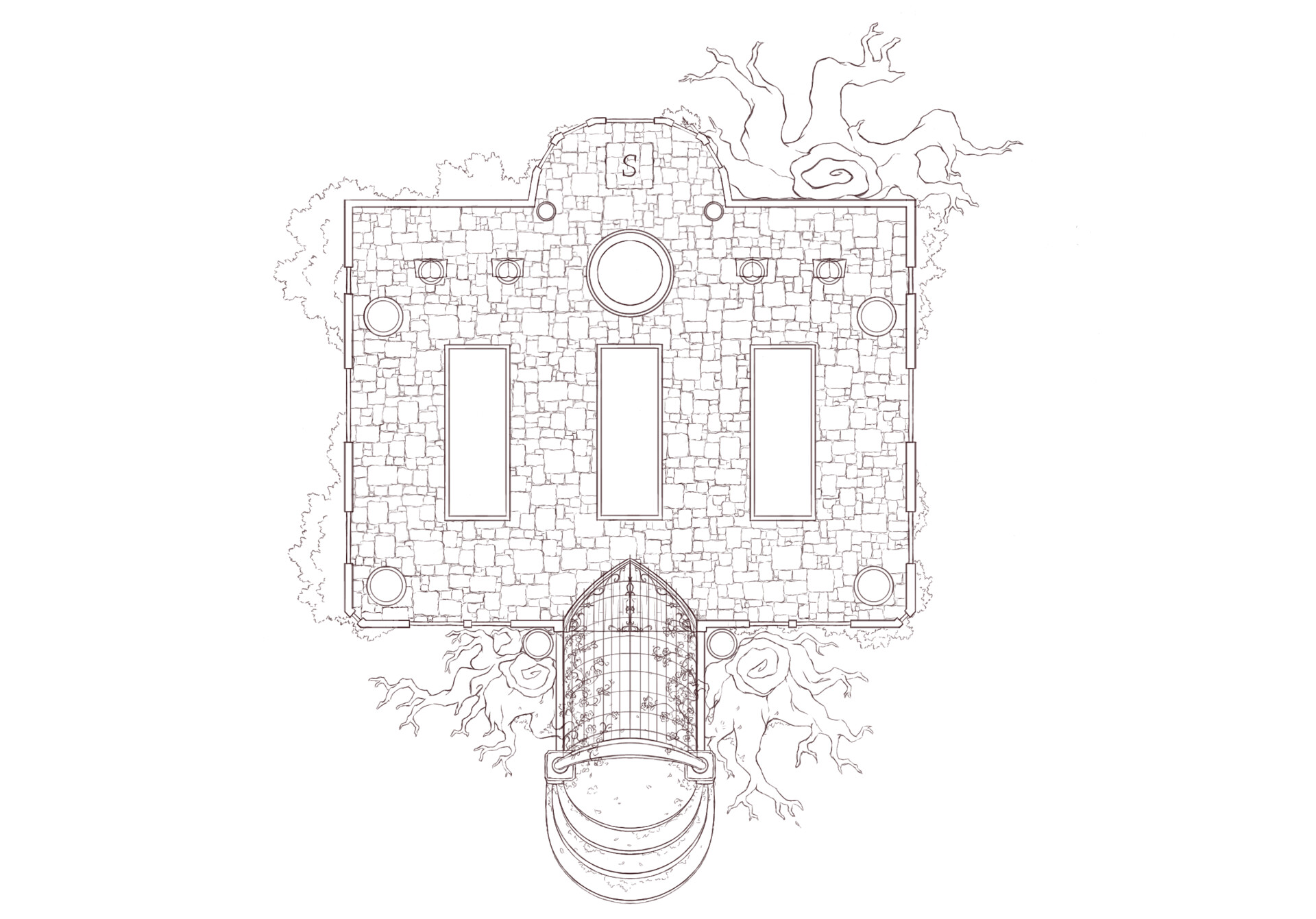 ArtStation - Cript topological map lineart