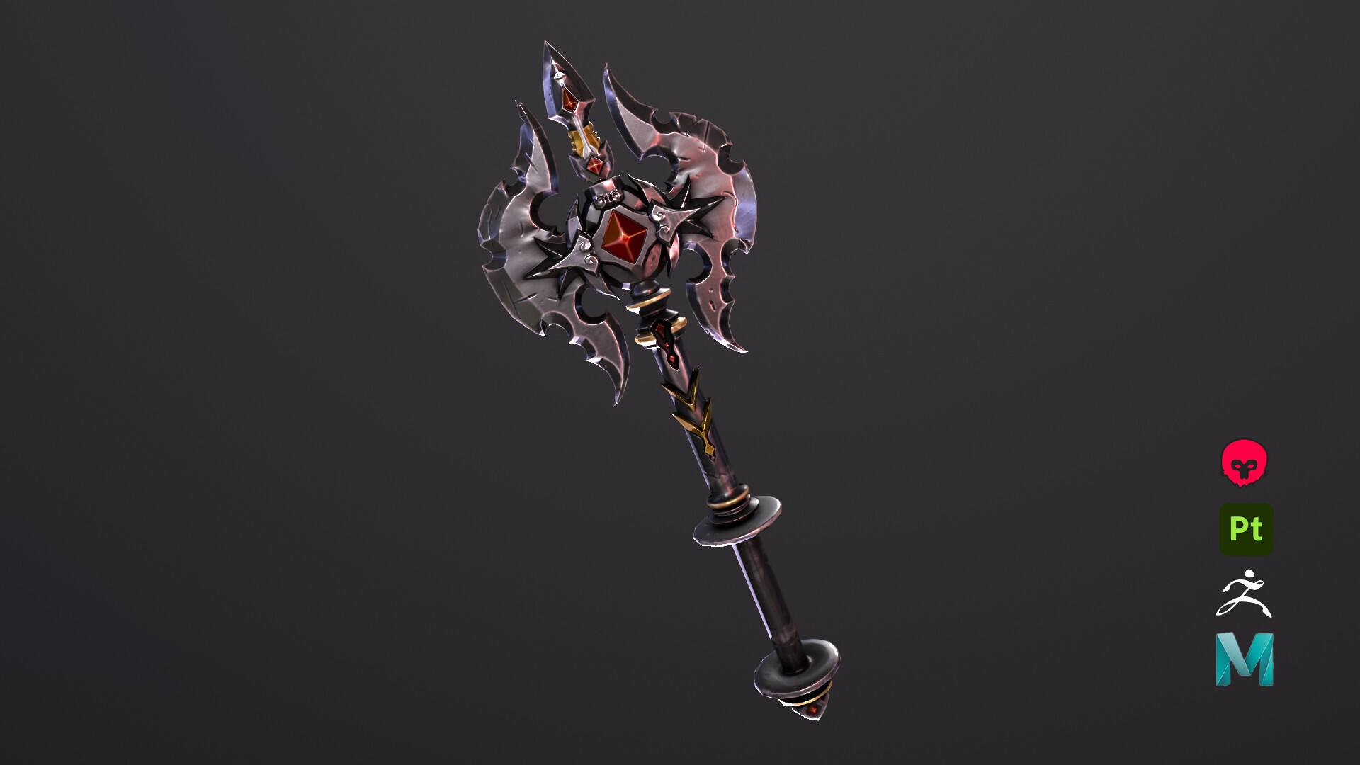 ArtStation - Stylized Axe Game Prop
