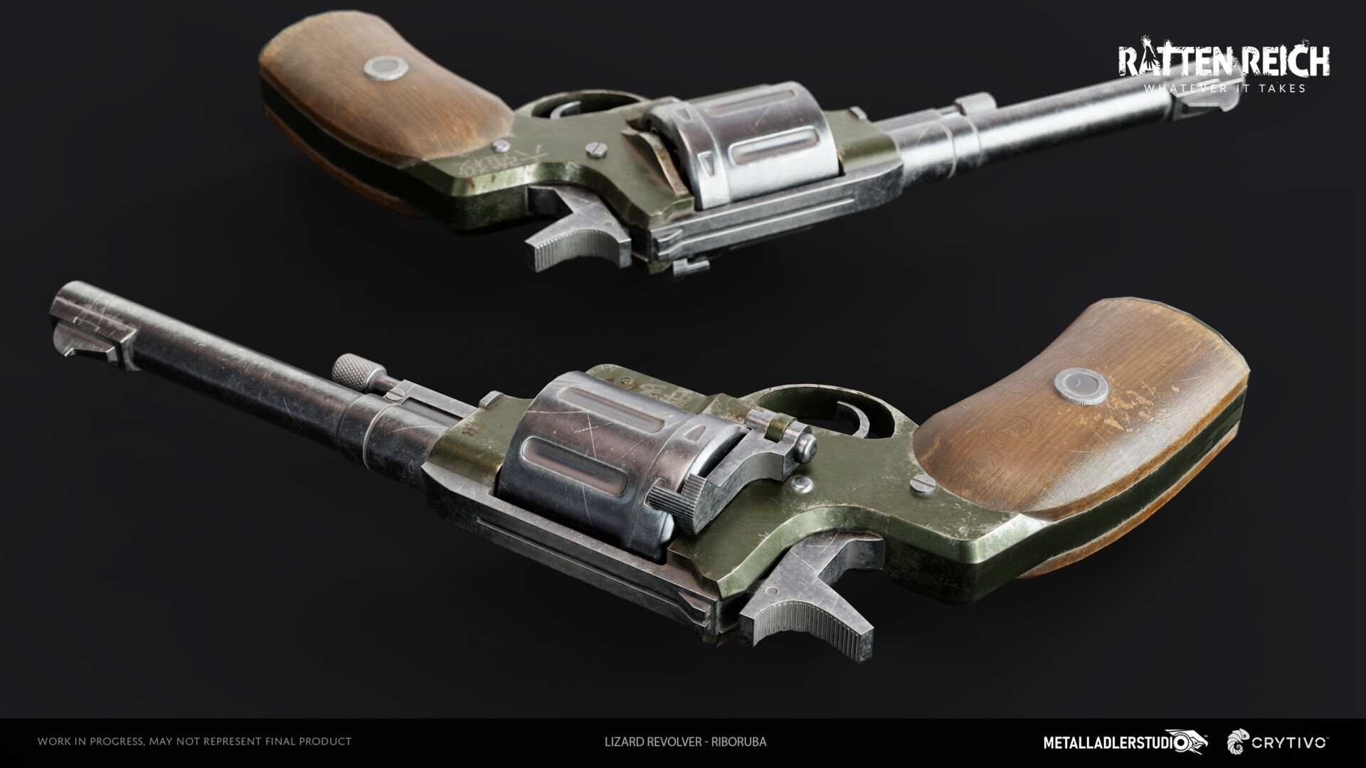 ArtStation - Pistol-revolver RIBORUBA . Used throughout the War for the ...
