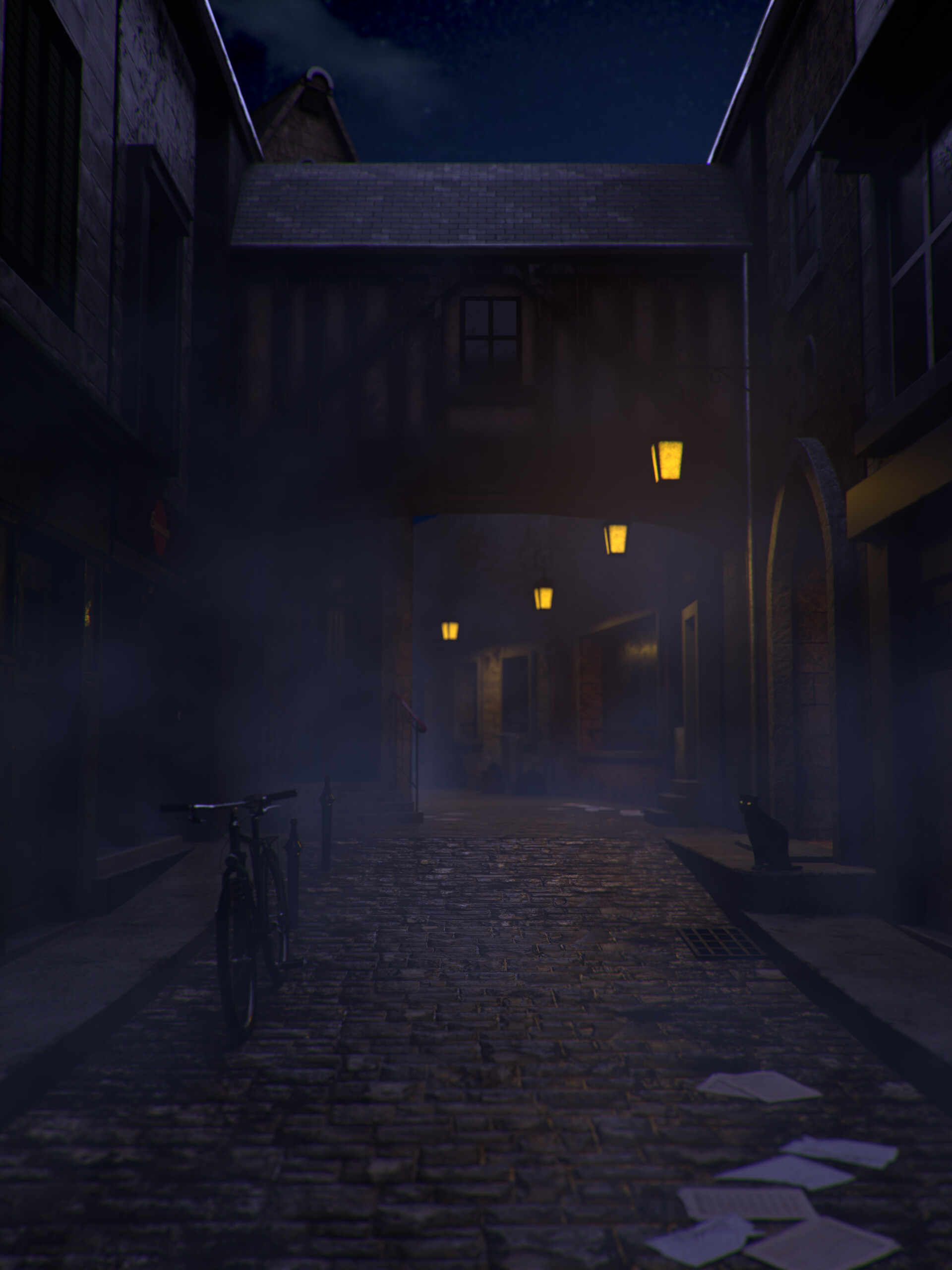 ArtStation - Night Alley