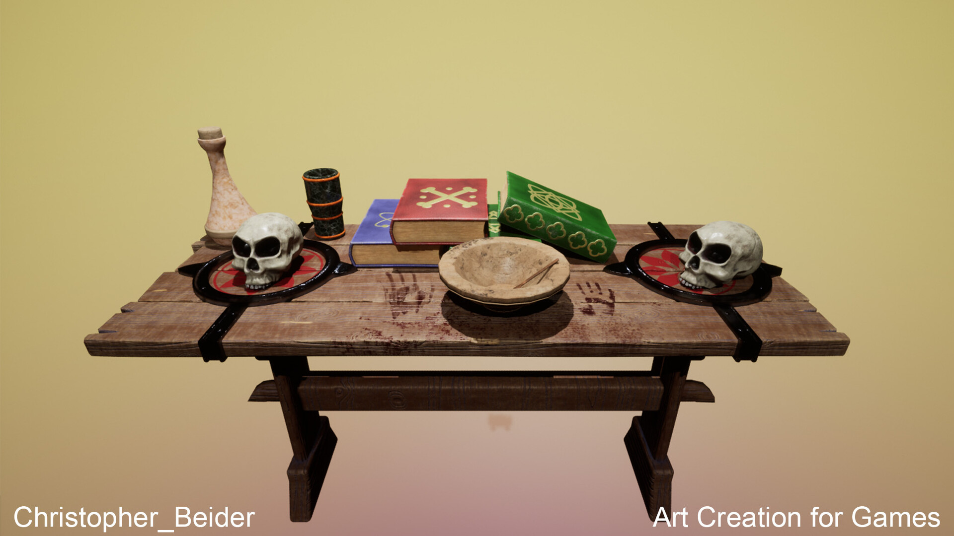 ArtStation - Wizard Table & Assets