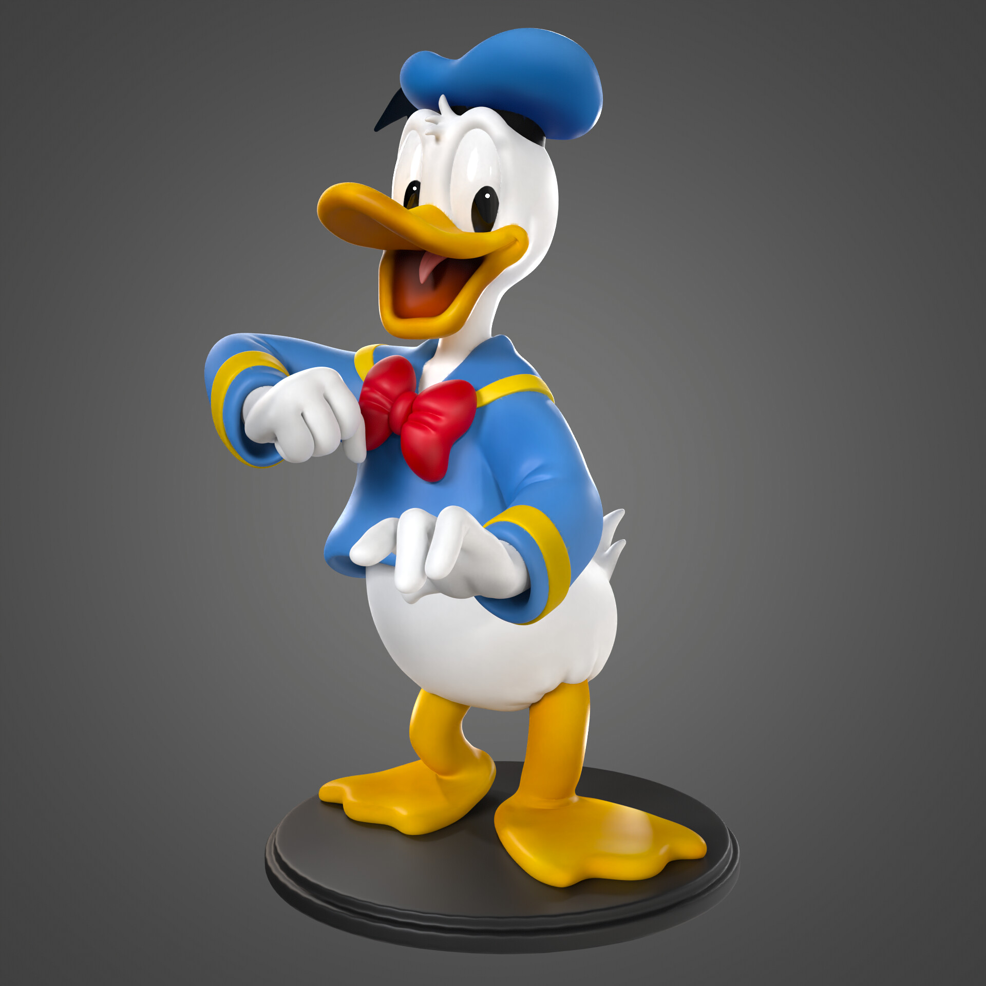 ArtStation - Donuld Duck for printinng