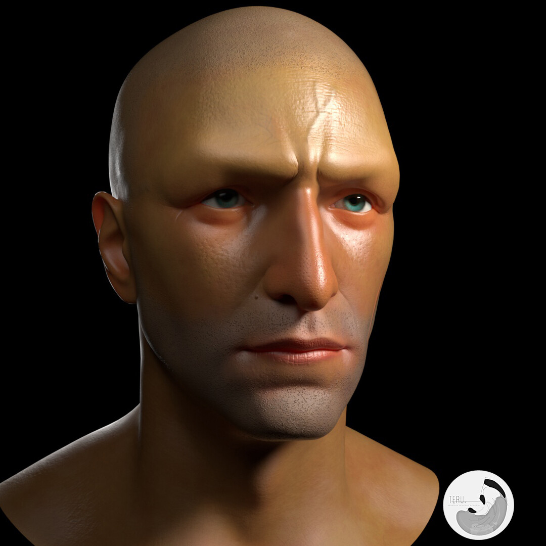 ArtStation - Human Head Texturing