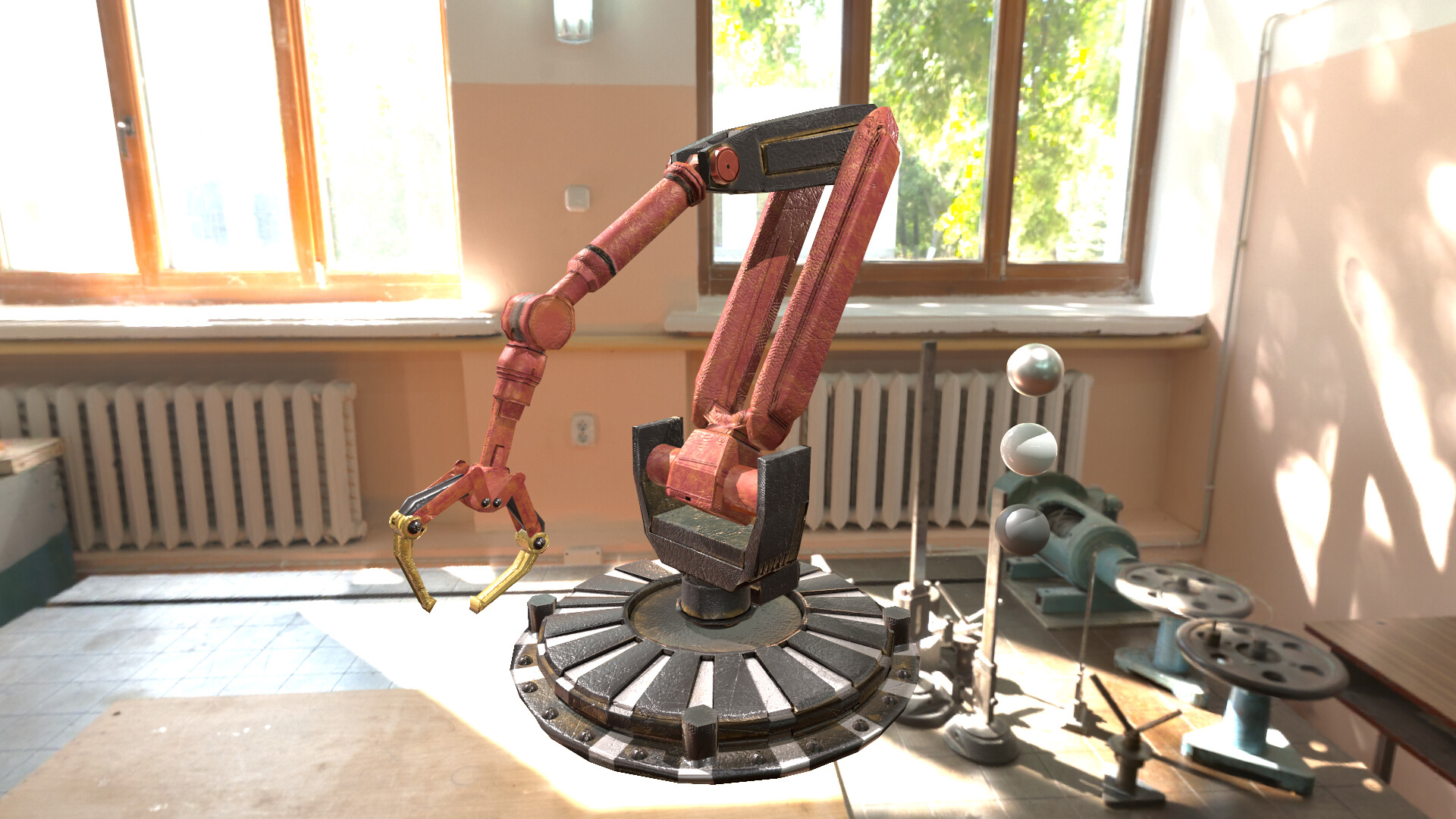 ArtStation - Bras Mecanique Texturé et réaliste ( Projet solo )