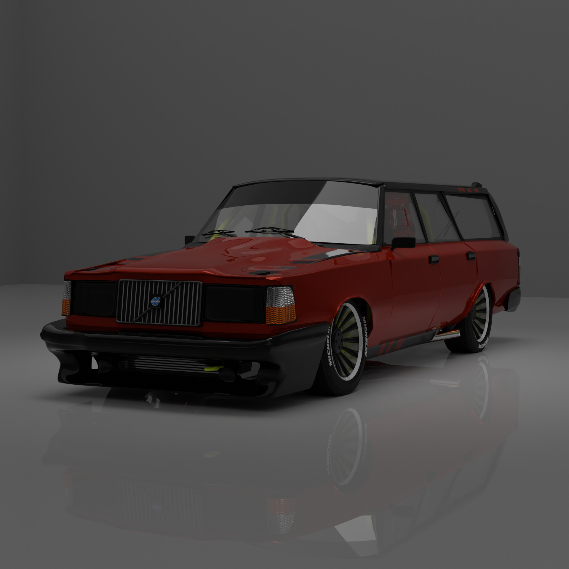 ArtStation - Volvo 240 Hot Wagon