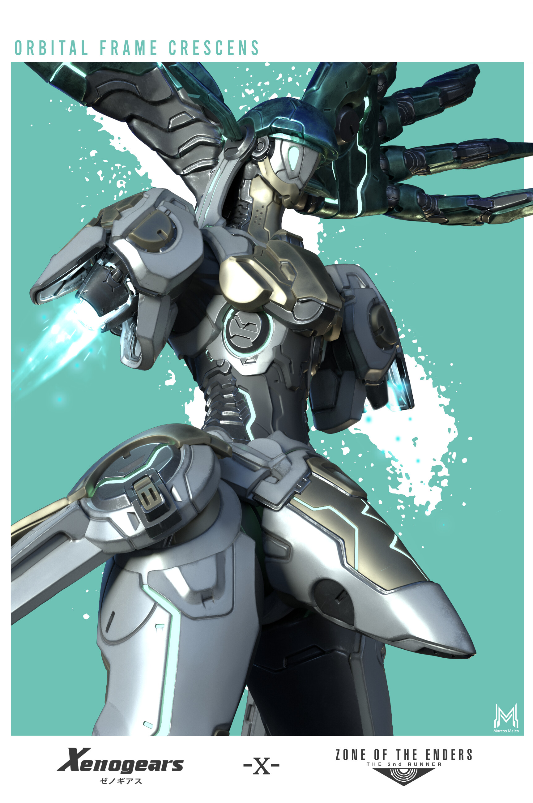 ArtStation - Crescens - Xenogears x Zone of Enders - Fan Art