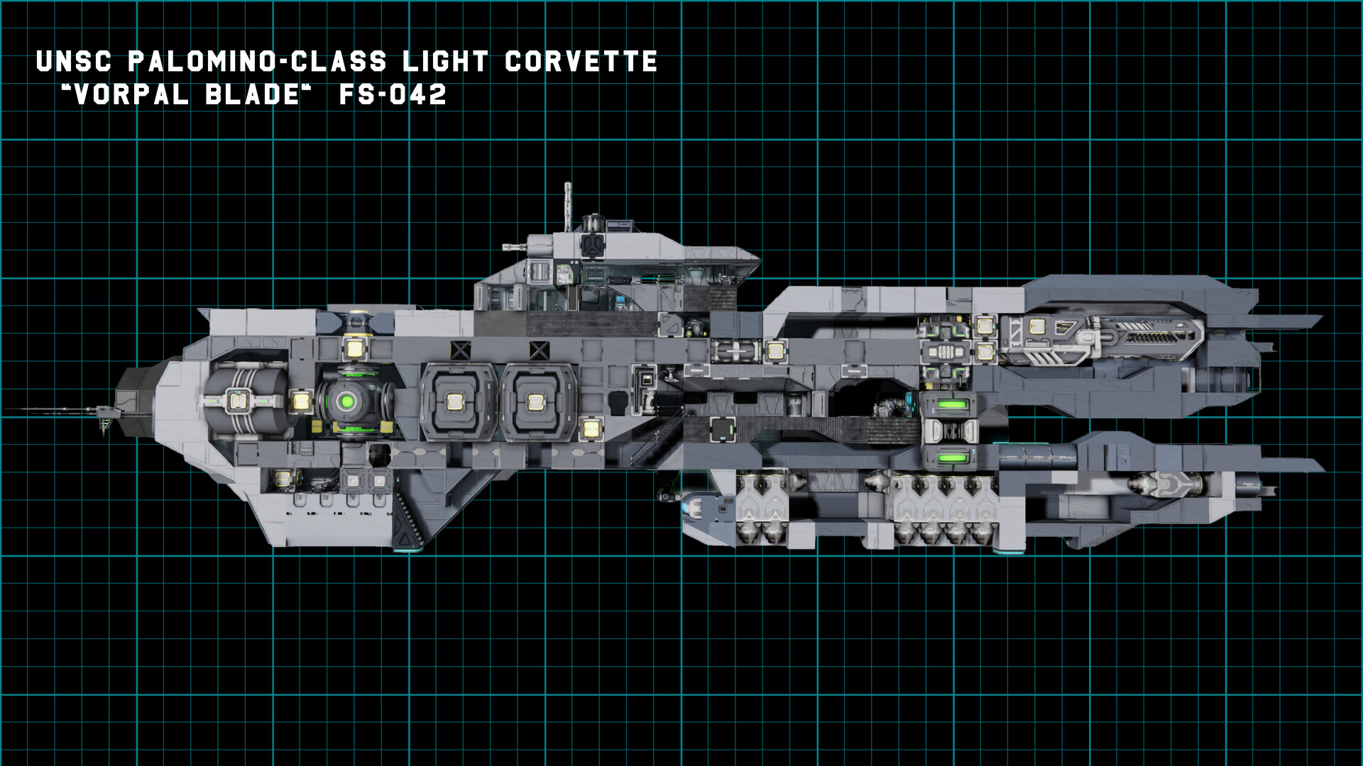 ZEO CMF - UNSC "Vorpal Blade" Palomino-class Corvette FS-042